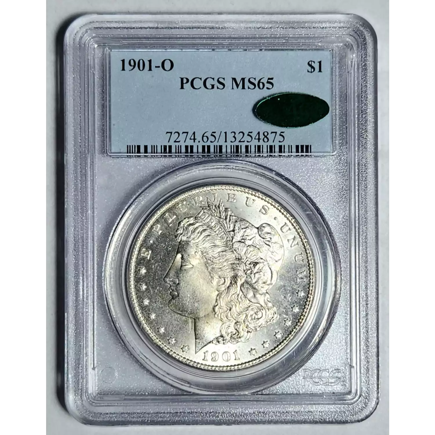 1901-O Morgan Silver Dollar PCGS MS-65 - CAC CAC - Bob Paul Rare Coins