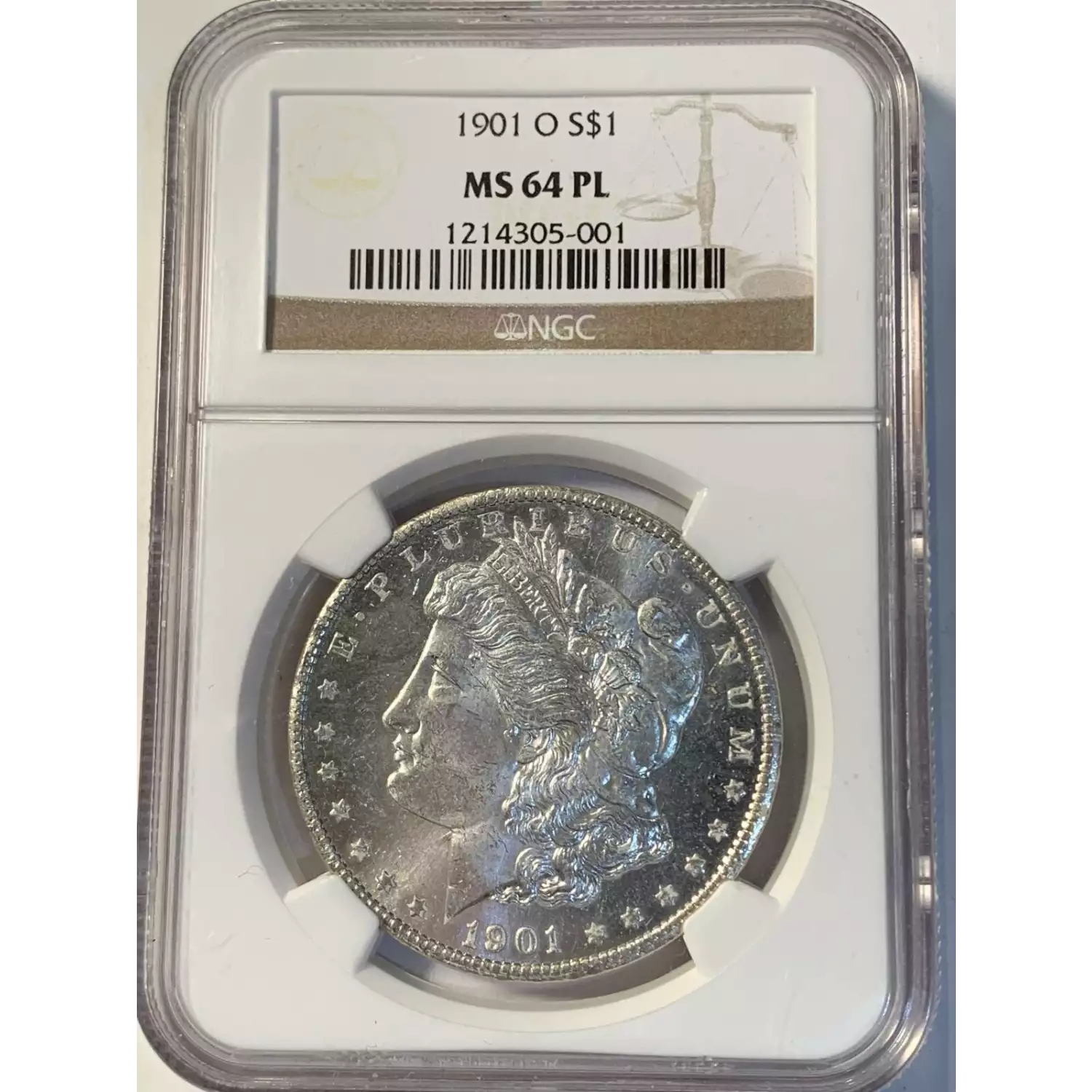 1901-O Morgan Silver Dollar NGC MS-64 PL - Bob Paul Rare Coins