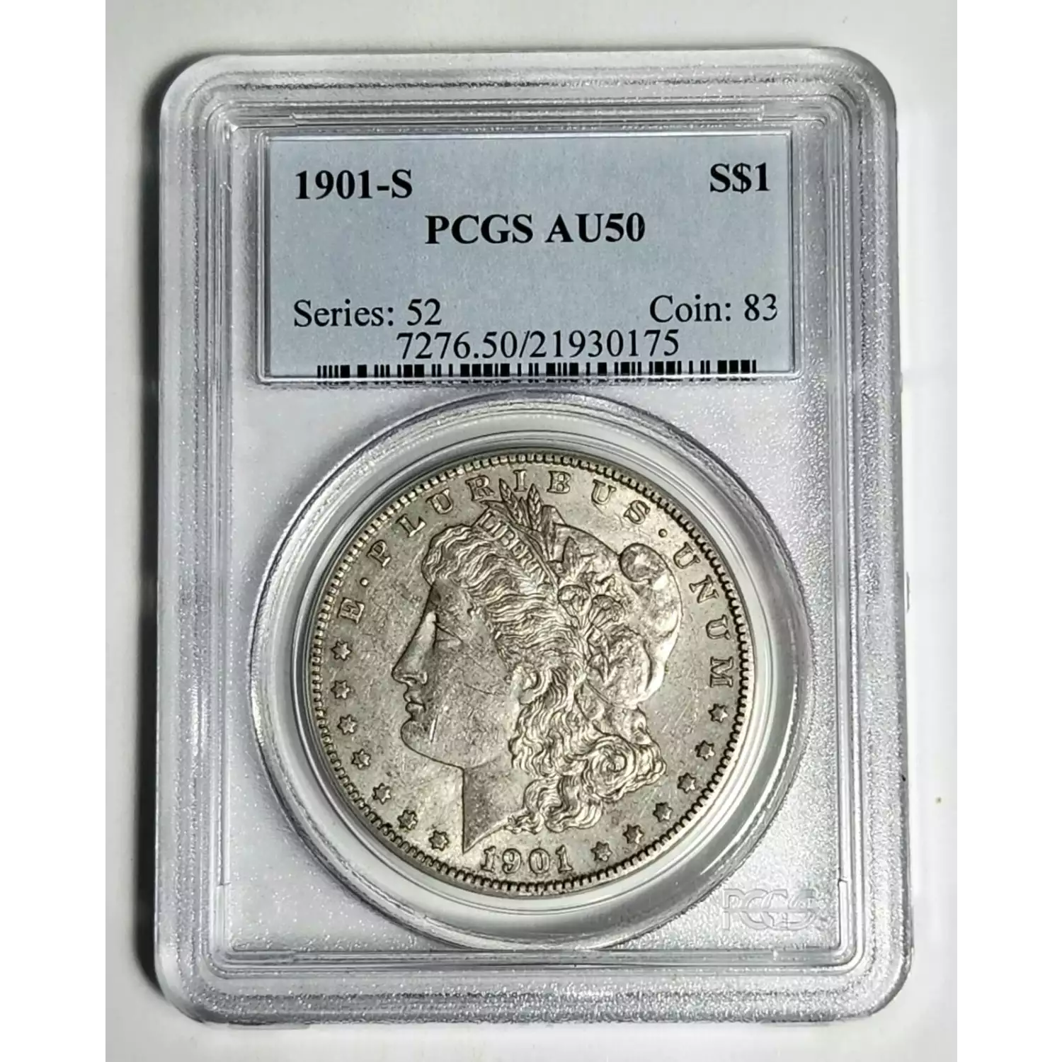 1901-S Morgan Silver Dollar PCGS AU-50 - ORIGINAL - Bob Paul Rare Coins