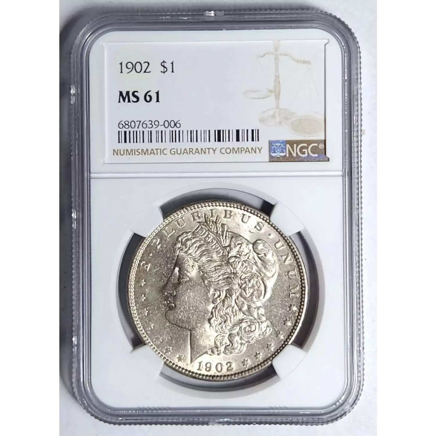 1902 Morgan Silver Dollar NGC MS-61 - Bob Paul Rare Coins
