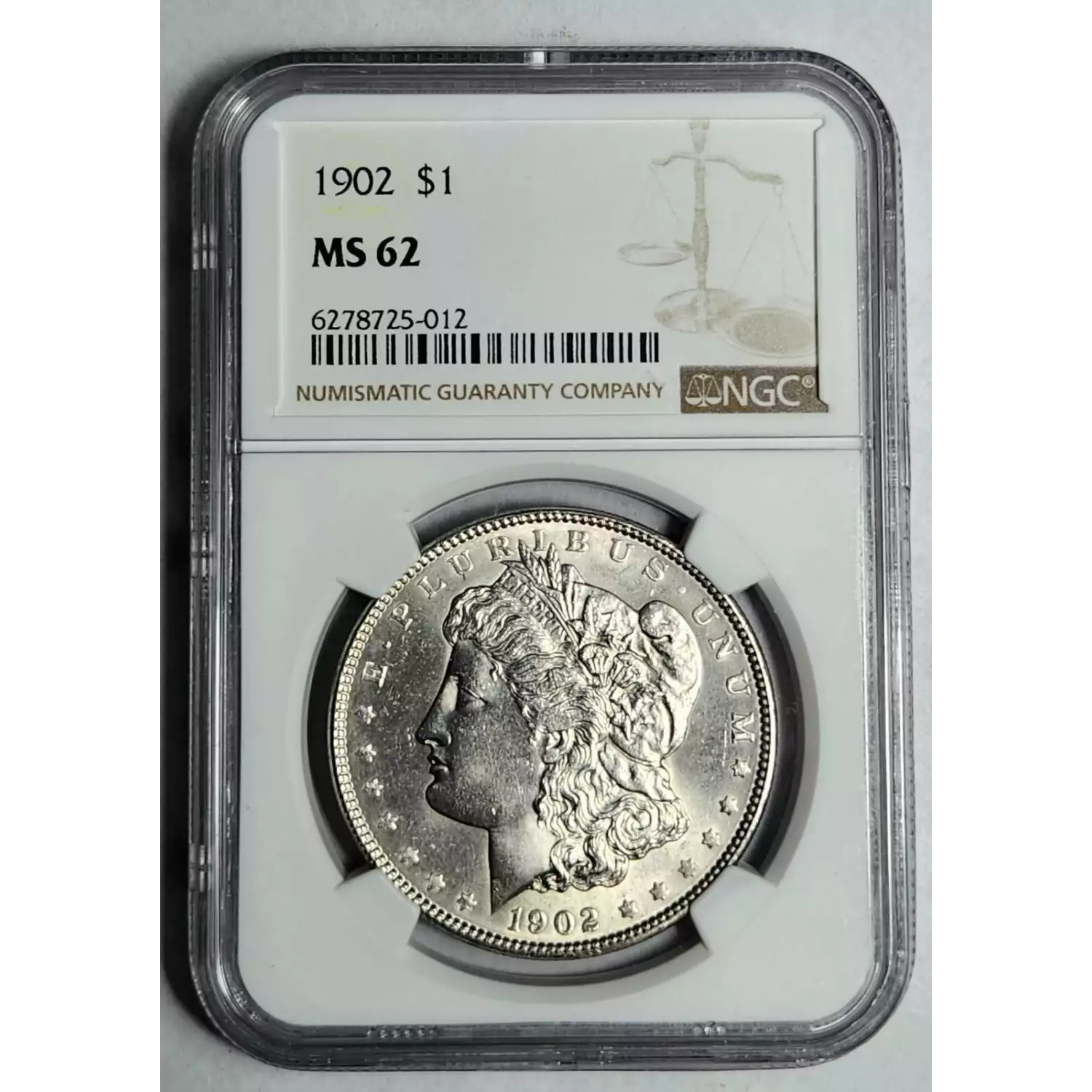 1902 Morgan Silver Dollar NGC MS-62 - Bob Paul Rare Coins