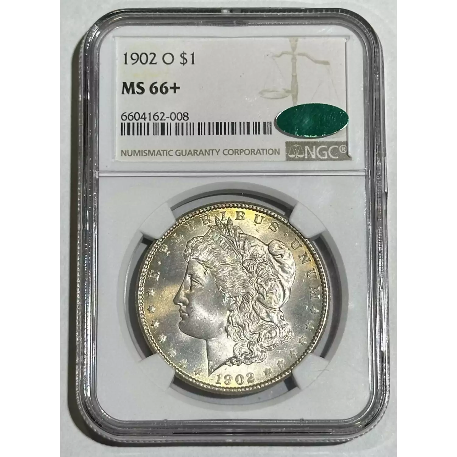 1902-O Morgan Silver Dollar NGC MS-66+ CAC - Bob Paul Rare Coins