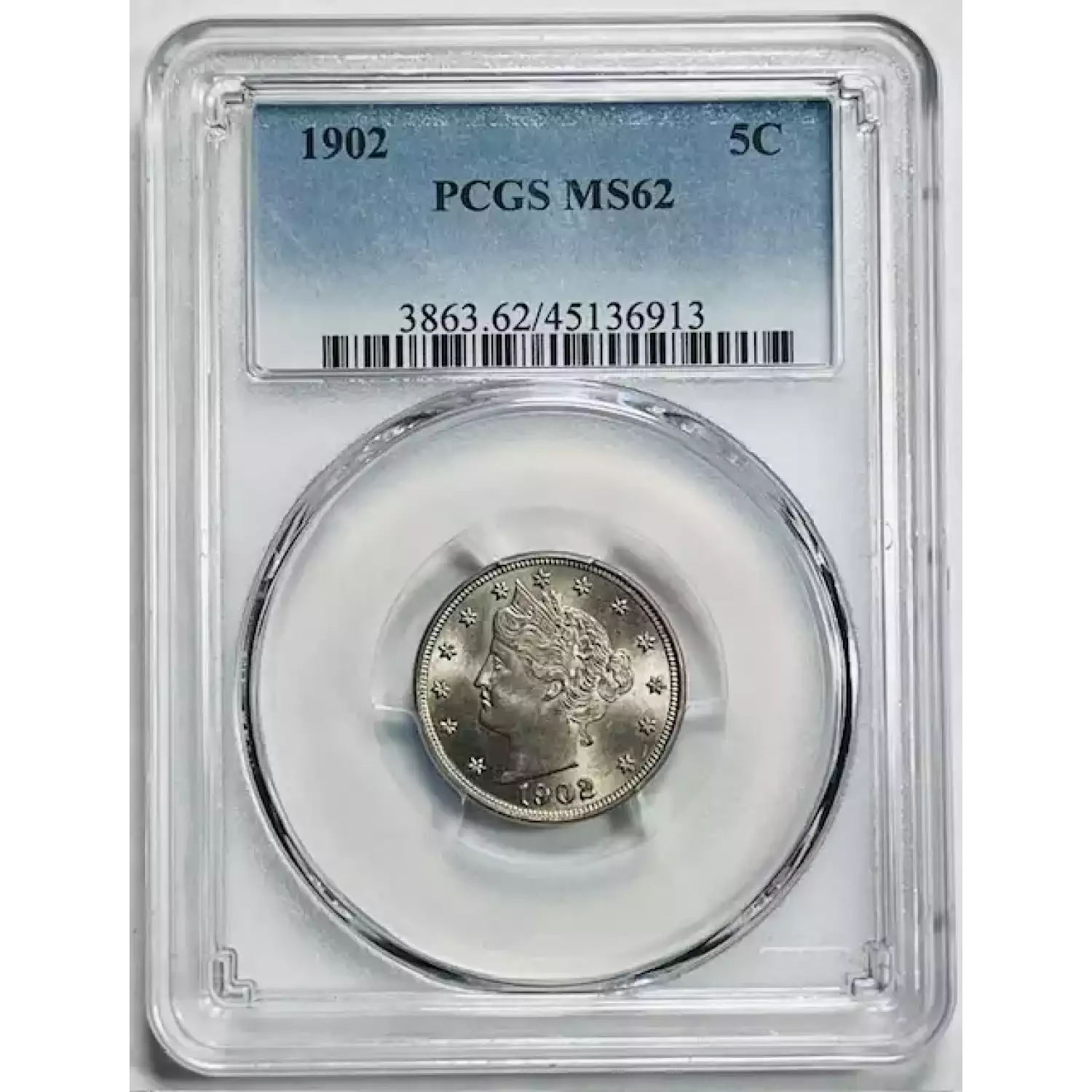 1902 Liberty Head Nickel PCGS MS-62 - Bob Paul Rare Coins