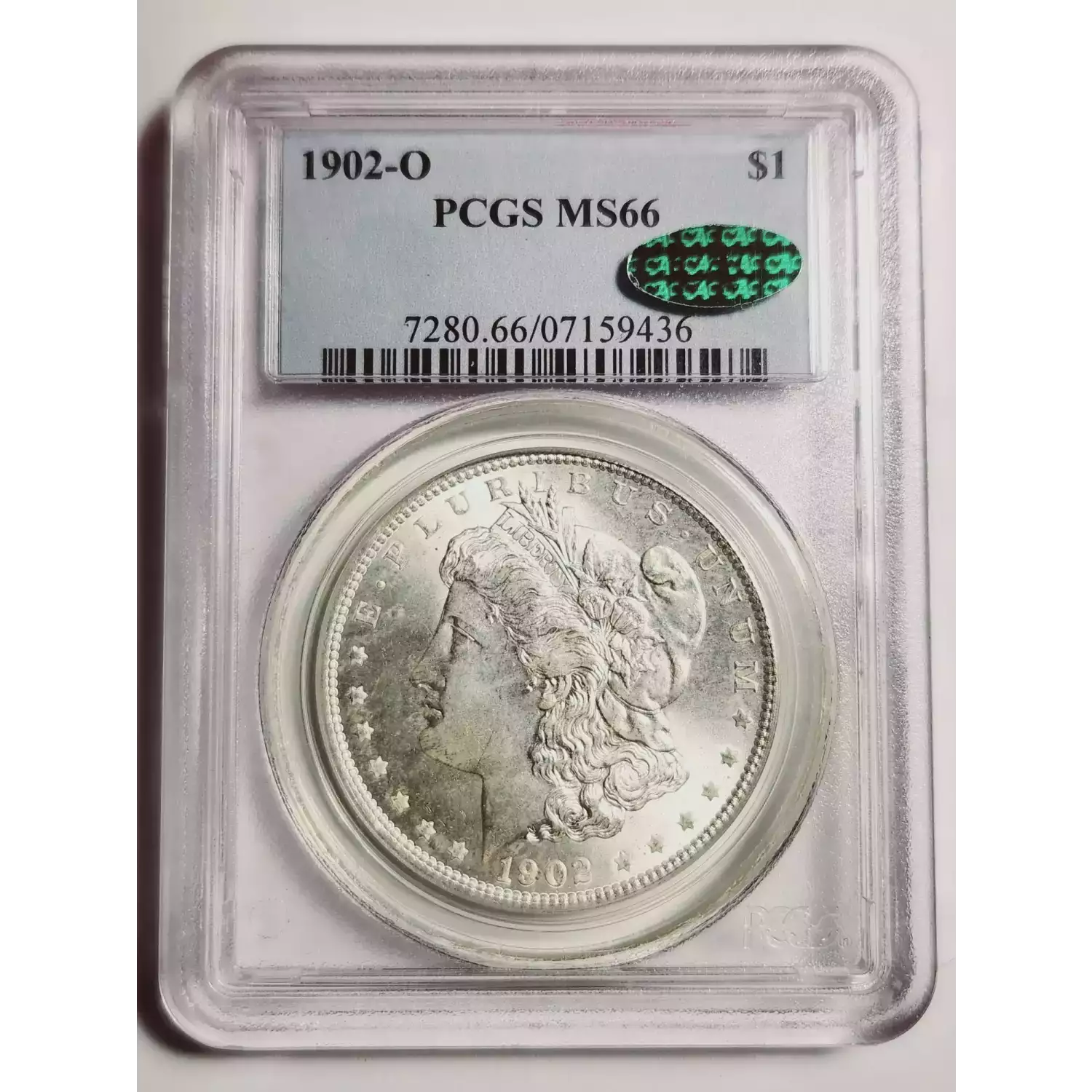 1902-O Morgan Silver Dollar PCGS MS-66 CAC - Bob Paul Rare Coins