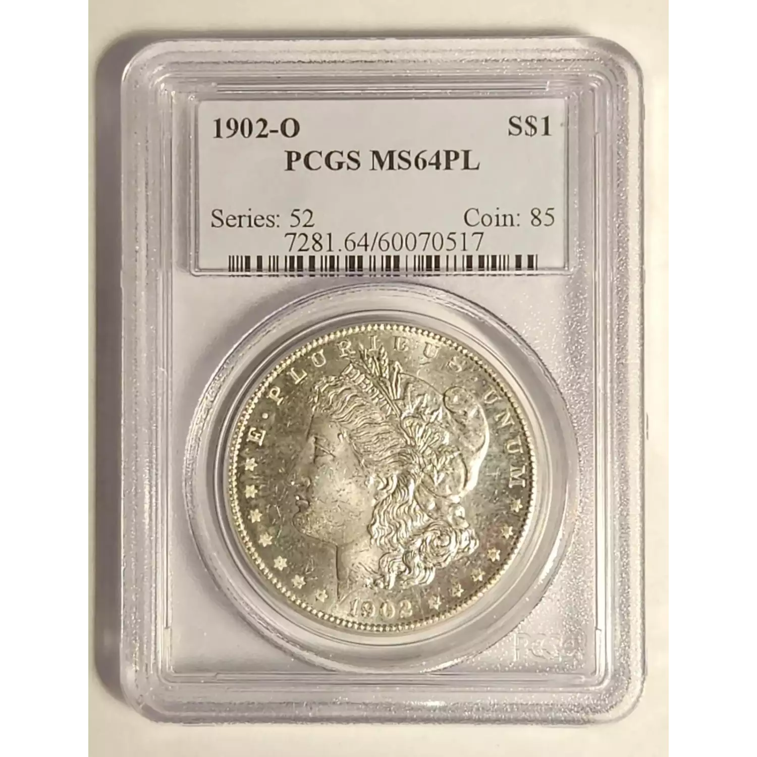 1902-O Morgan Silver Dollar PCGS MS-64 PL - Bob Paul Rare Coins