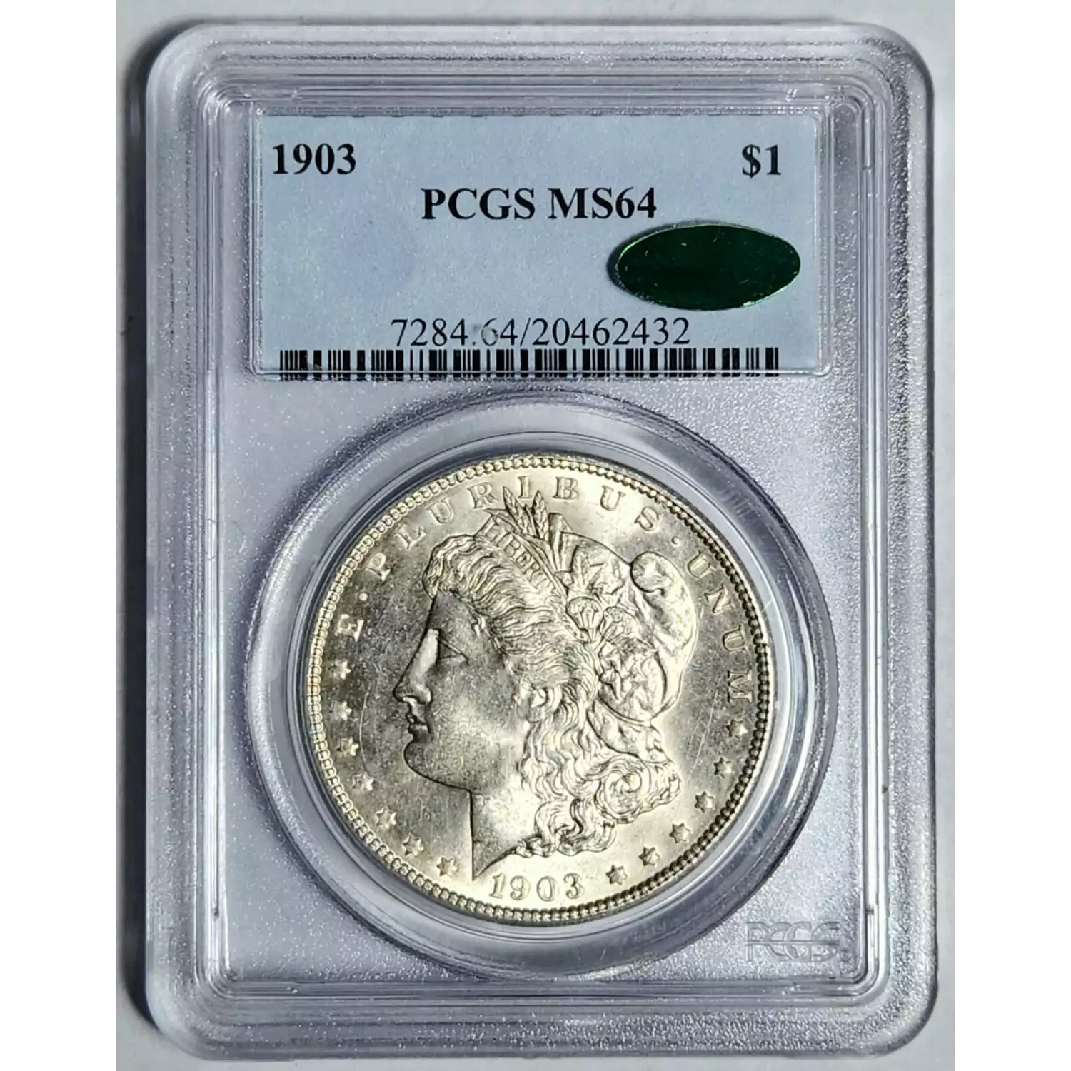 1903 Morgan Silver Dollar PCGS MS-64 - CAC CAC - Bob Paul Rare Coins