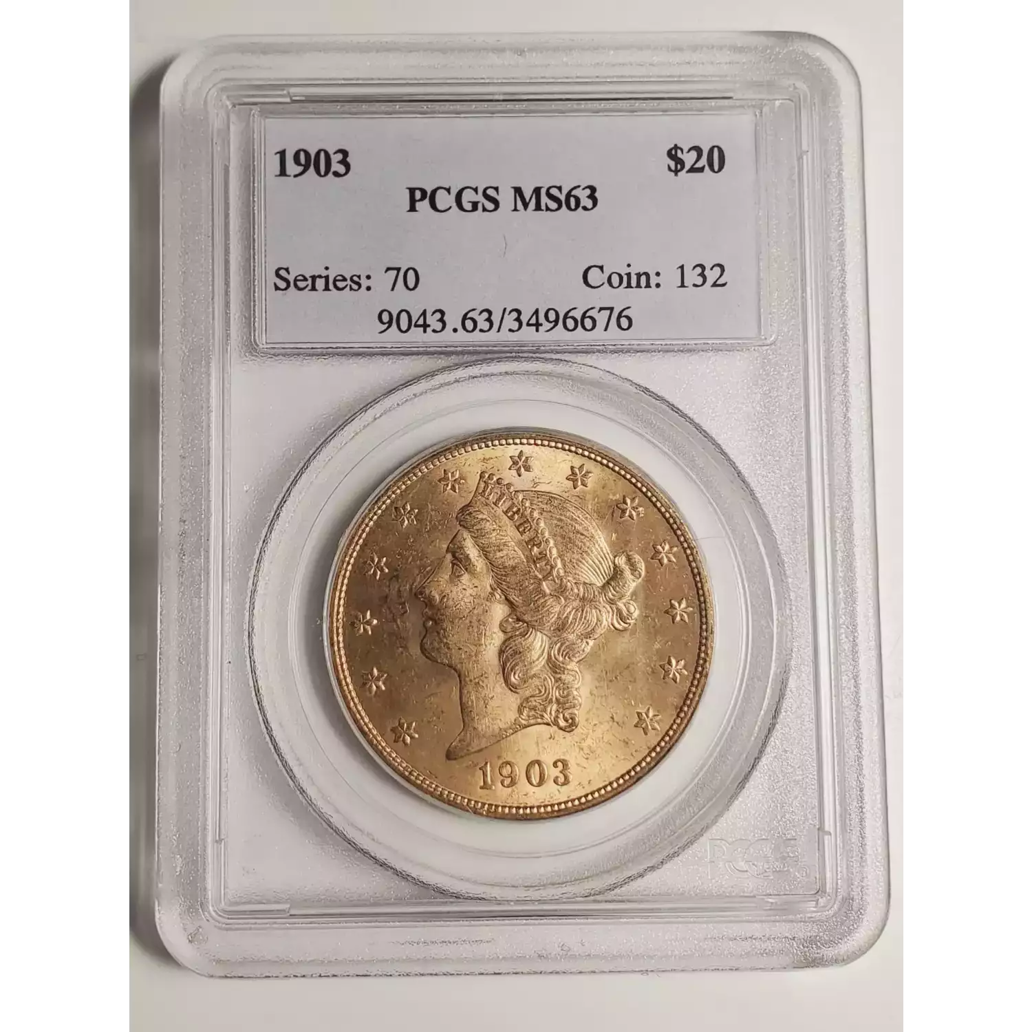 1903 Double Eagles Liberty Head PCGS MS-63 - Old Holder - Bob Paul Rare ...