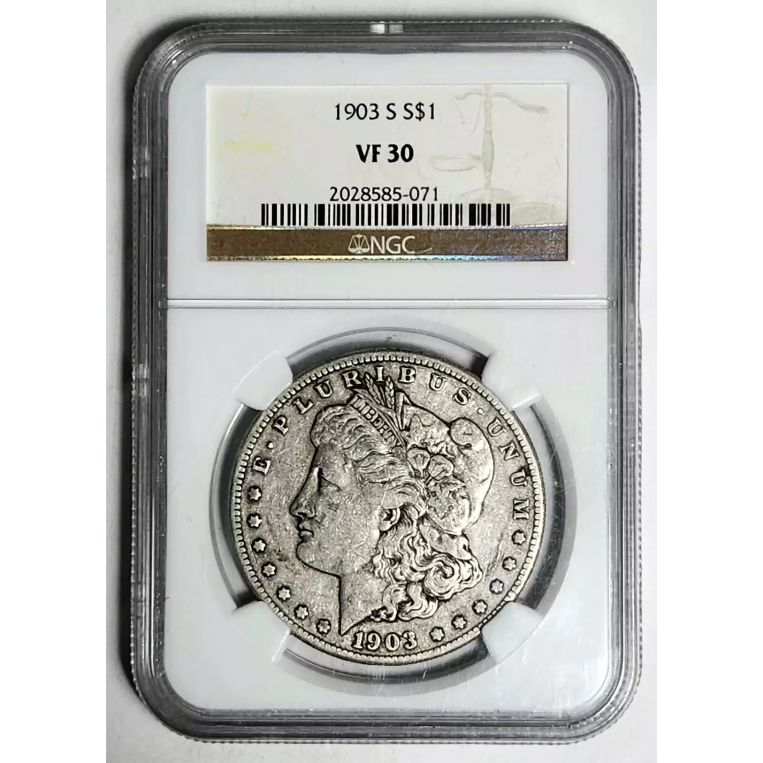 1903-S Morgan Silver Dollar NGC VF-30 - Bob Paul Rare Coins