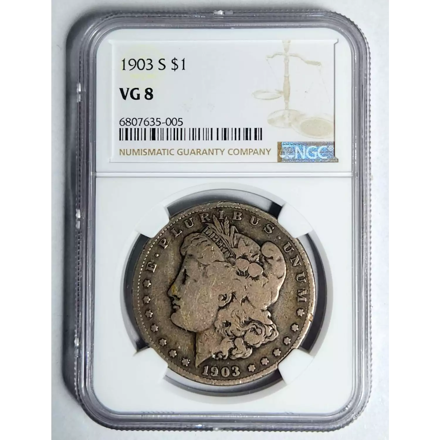 1903-S Morgan Silver Dollar NGC VG-8 - Bob Paul Rare Coins
