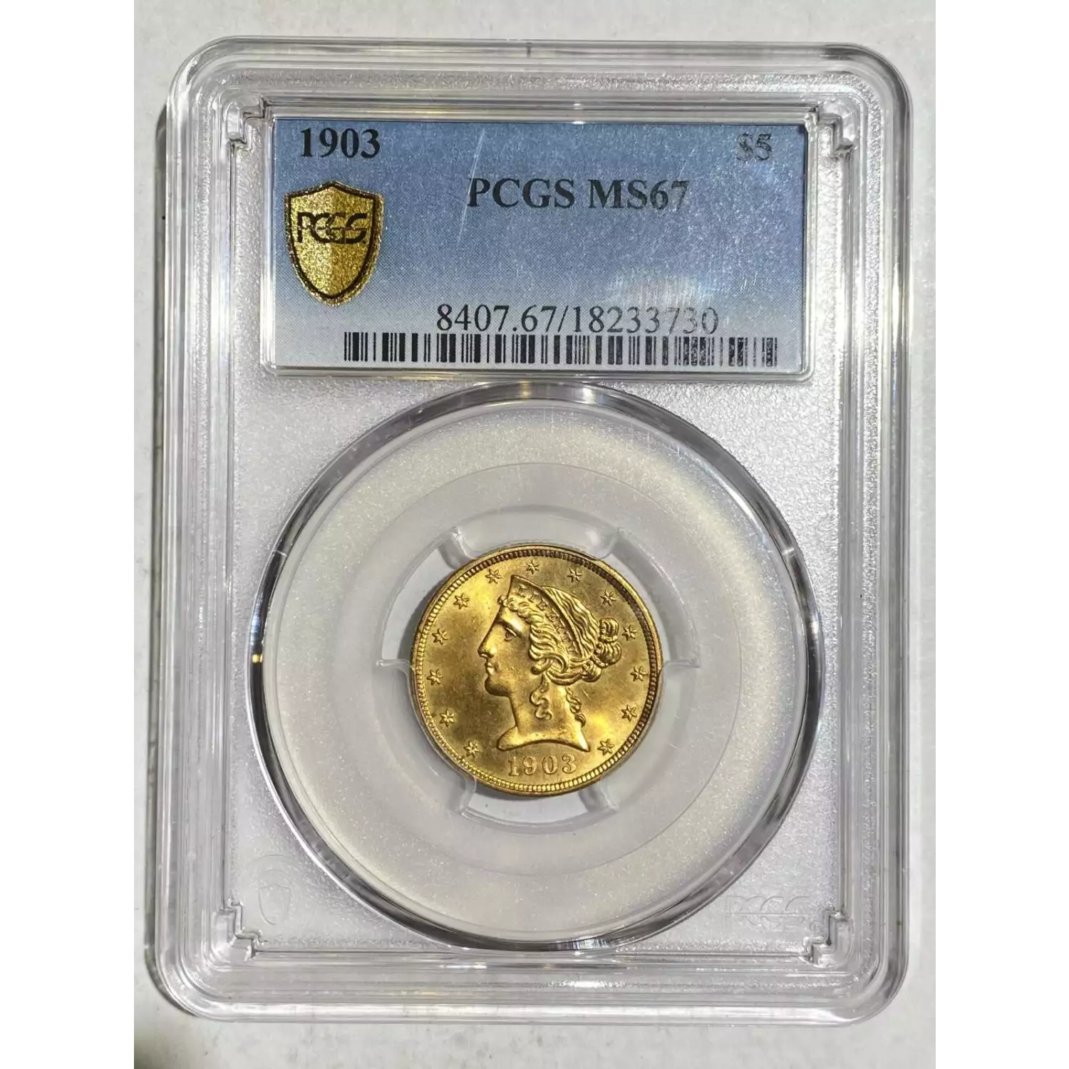 1903 Gold Half Eagles Liberty Head PCGS MS-67 - Bob Paul Rare Coins