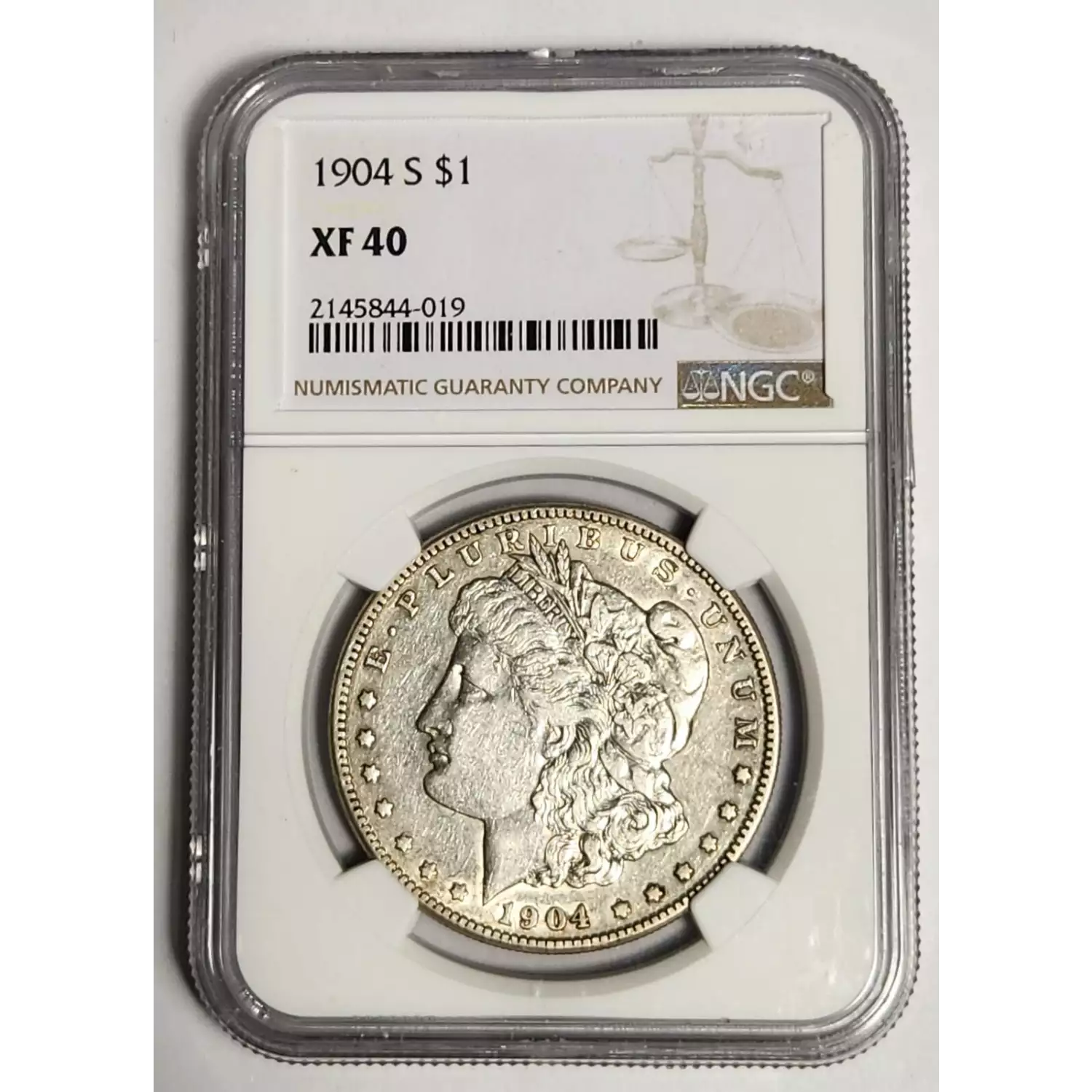 1904-S Morgan Silver Dollar NGC XF-40 - LOOKS 45 - Bob Paul Rare Coins