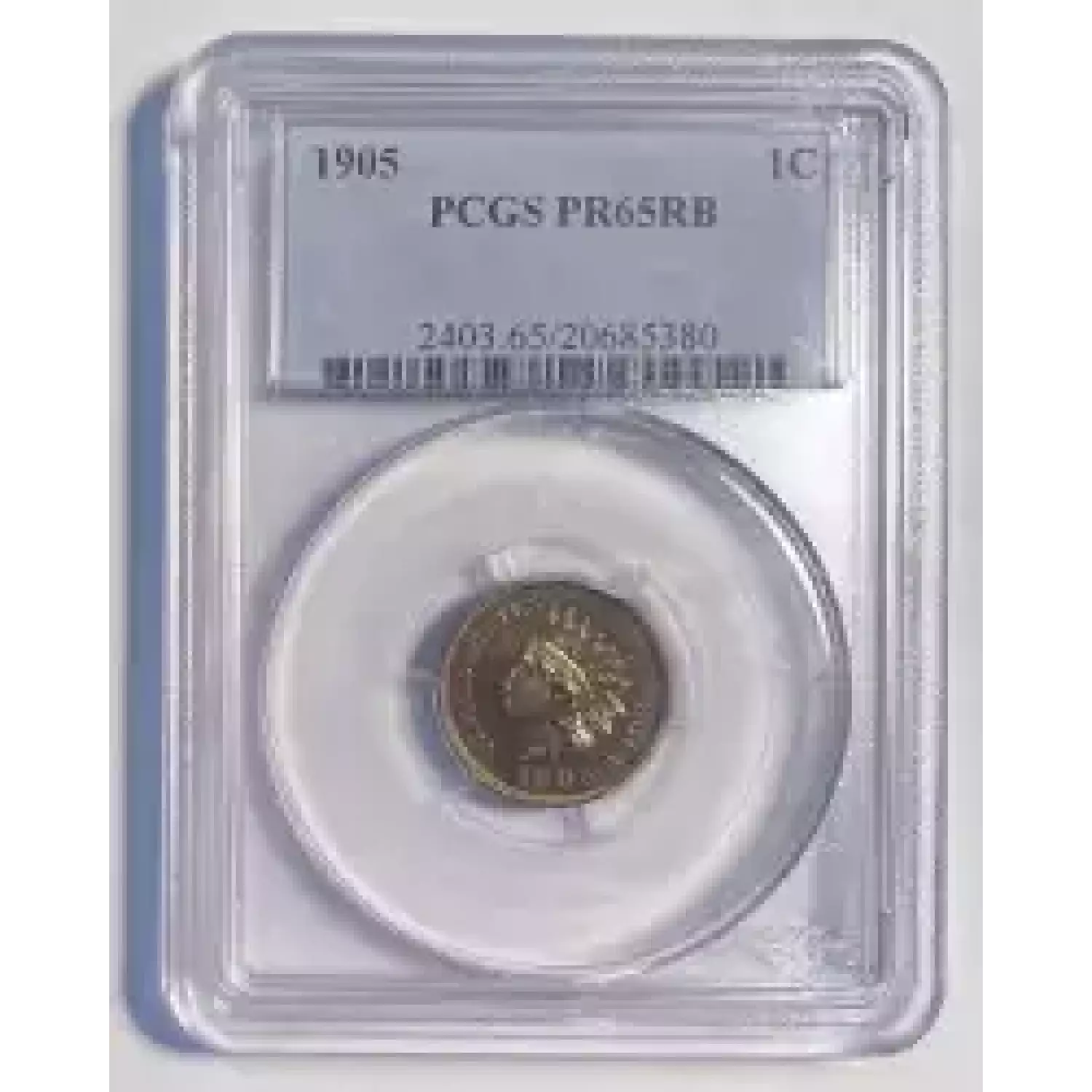 1905 Small Cents Indian Head PCGS PR-65 RB - Bob Paul Rare Coins