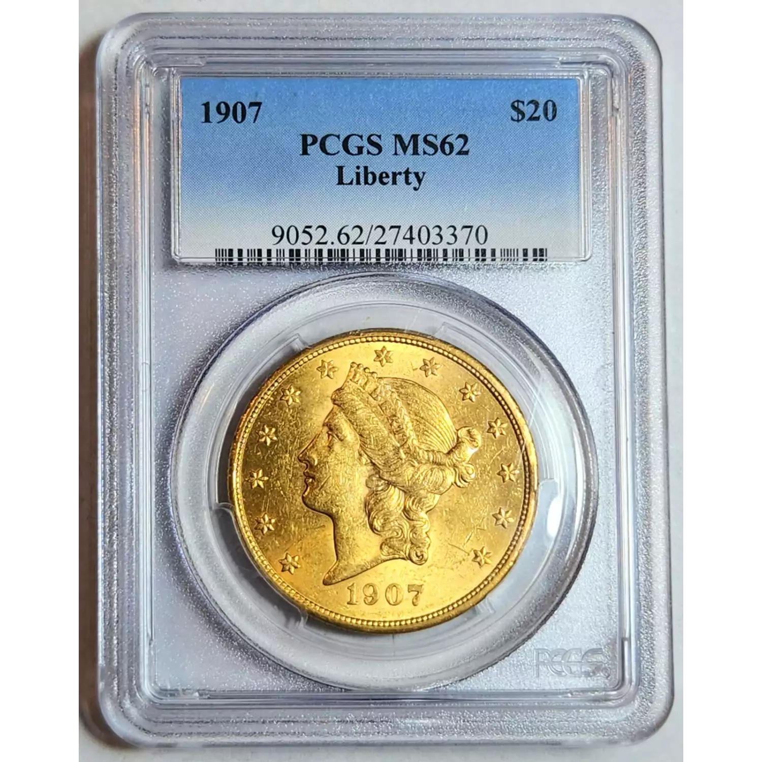 1907 Double Eagles Liberty Head PCGS MS-62 Liberty - Bob Paul Rare Coins