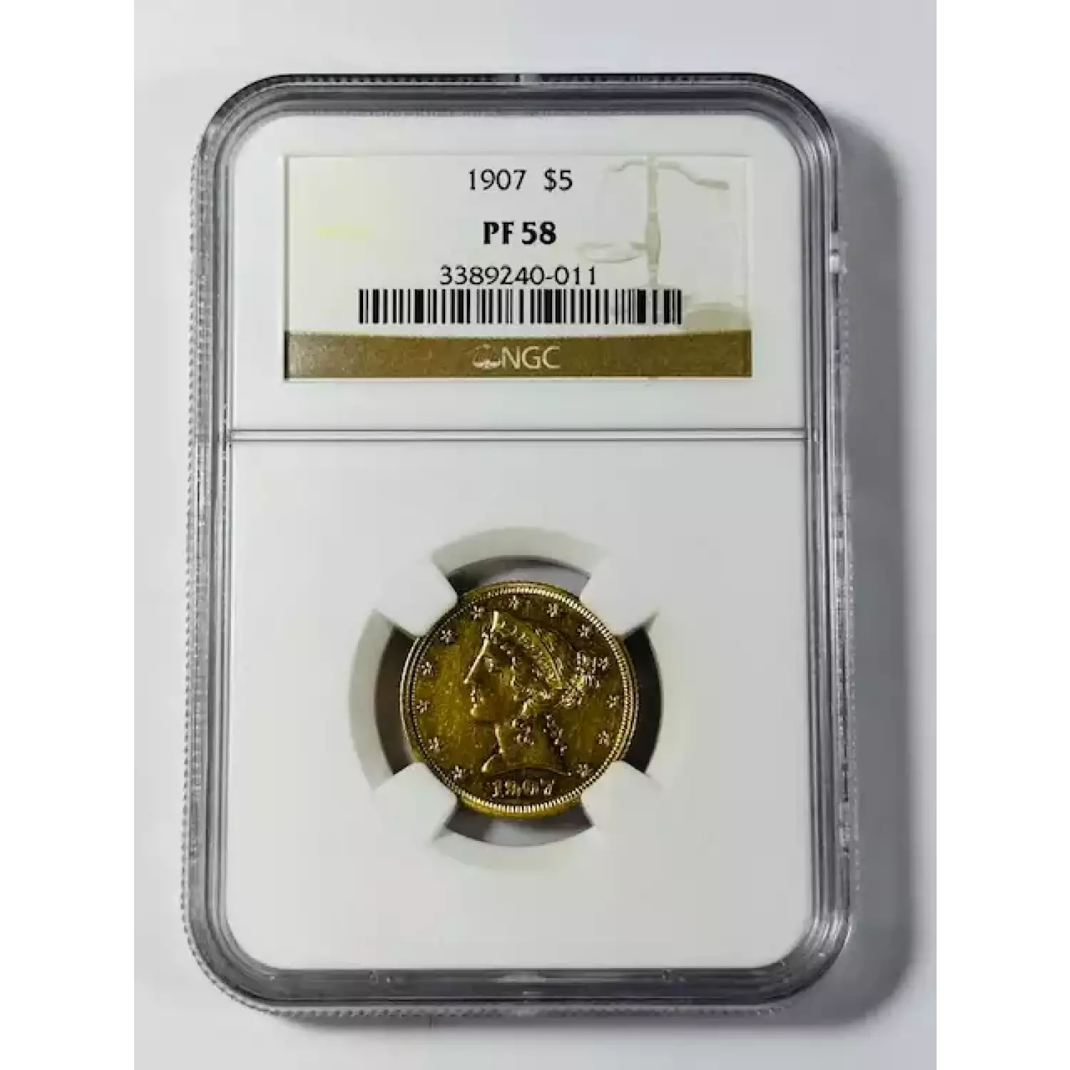 1907 Gold Half Eagles Liberty Head NGC PF-58 Mintage of 92! - Bob Paul ...