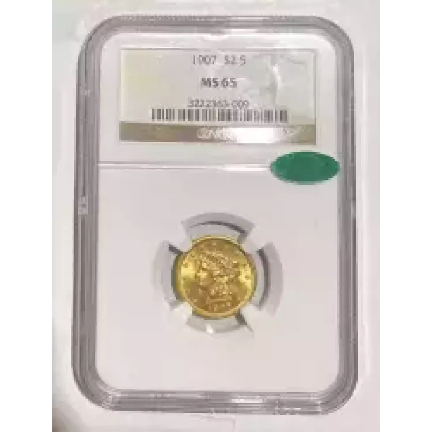 1907 $2.50 Gold Liberty Head Quarter Eagle NGC MS-65 CAC - Bob Paul Rare Coins