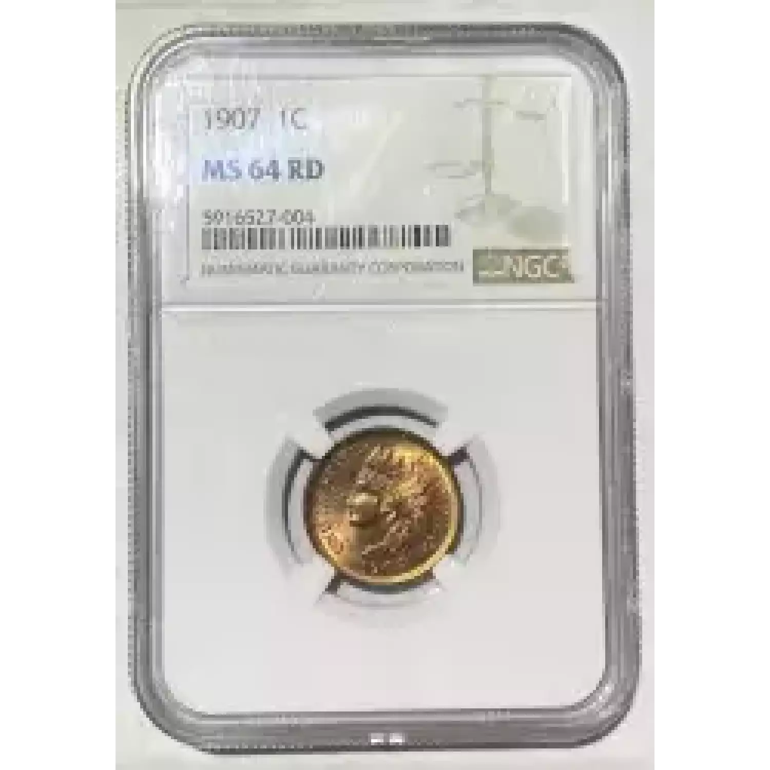 1907 Small Cents Indian Head NGC MS-64 RD - Bob Paul Rare Coins