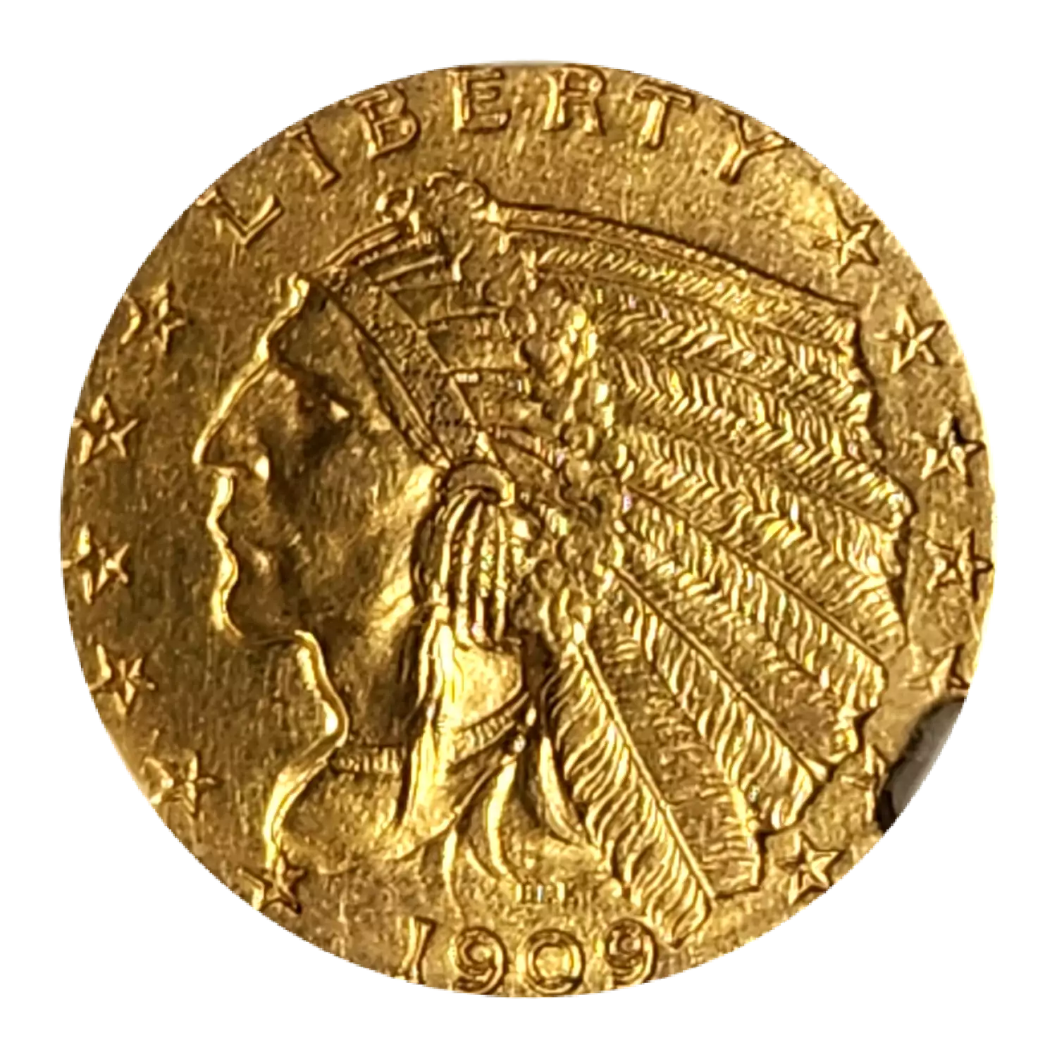 1909 Gold Quarter Eagles $2 1/2 Indian Head NGC MS-61 - Bob Paul Rare Coins