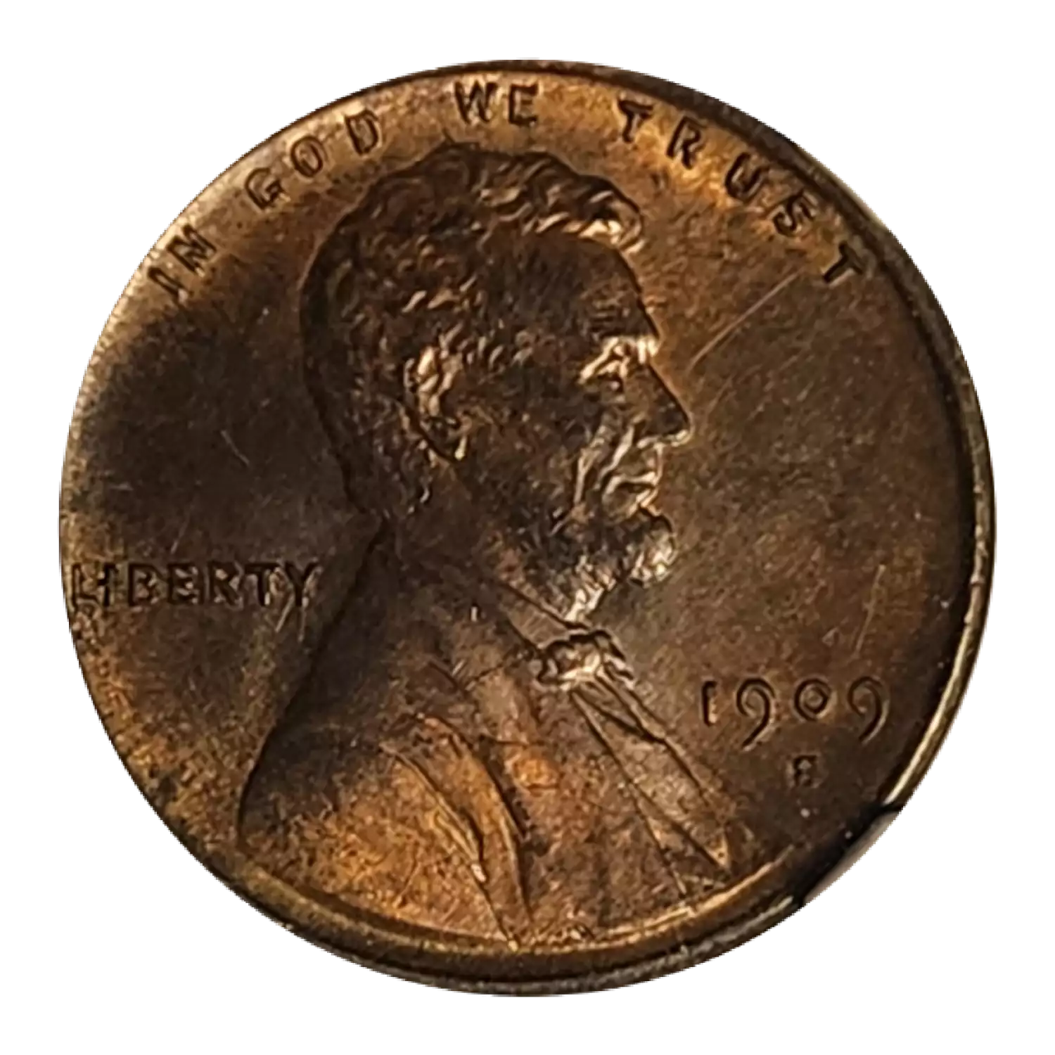 1909-S Small Cents Lincoln, Wheat Ears Reverse NGC MS-64 RB - VDB - Bob Paul Rare Coins