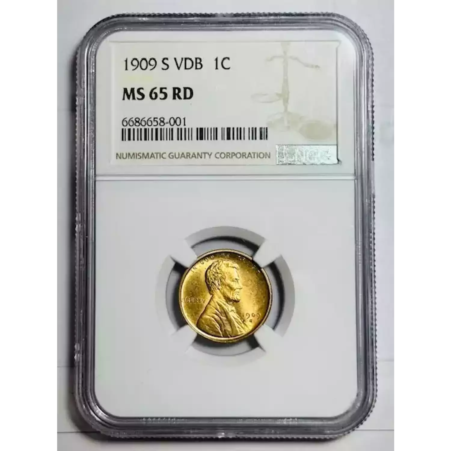 1909-S Small Cents Lincoln, Wheat Ears Reverse NGC MS-65 RD - Bob Paul ...