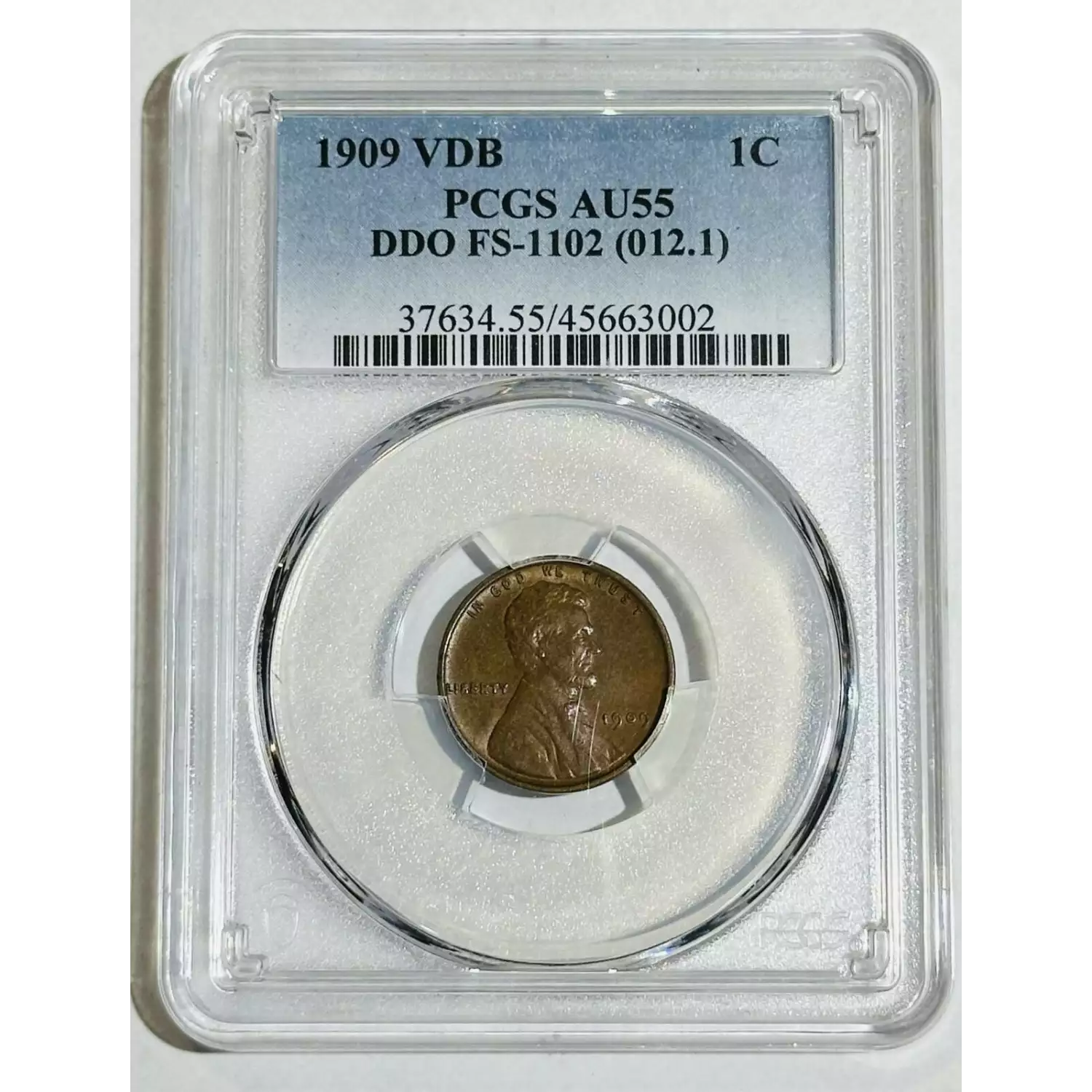 1909 Small Cents Lincoln, Wheat Ears Reverse PCGS AU-55 BN Doubled Die Obverse DDO FS-1102 - Bob ...