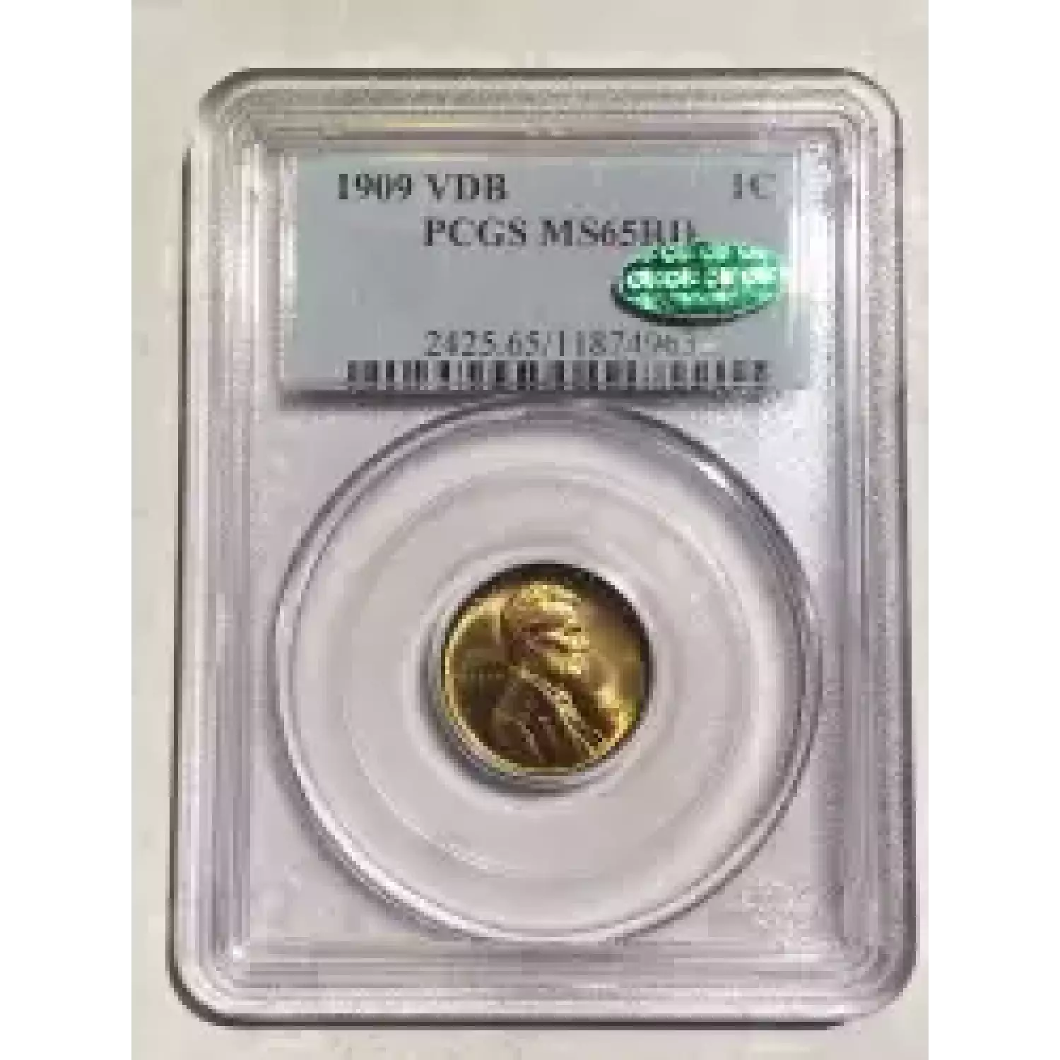 1909 Small Cents Lincoln, Wheat Ears Reverse PCGS MS-65 RD CAC - Bob Paul Rare Coins