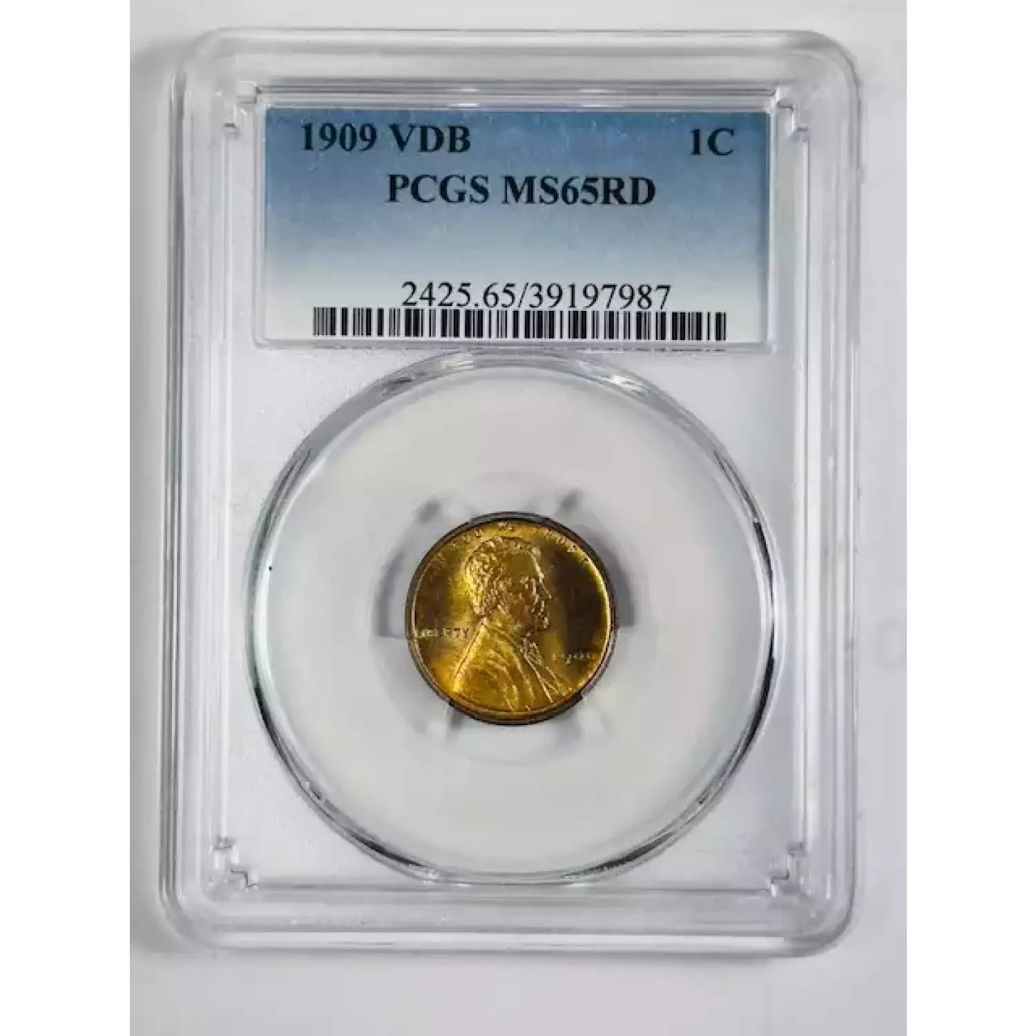 1909 Small Cents Lincoln, Wheat Ears Reverse PCGS MS-65 RD - Bob Paul Rare Coins