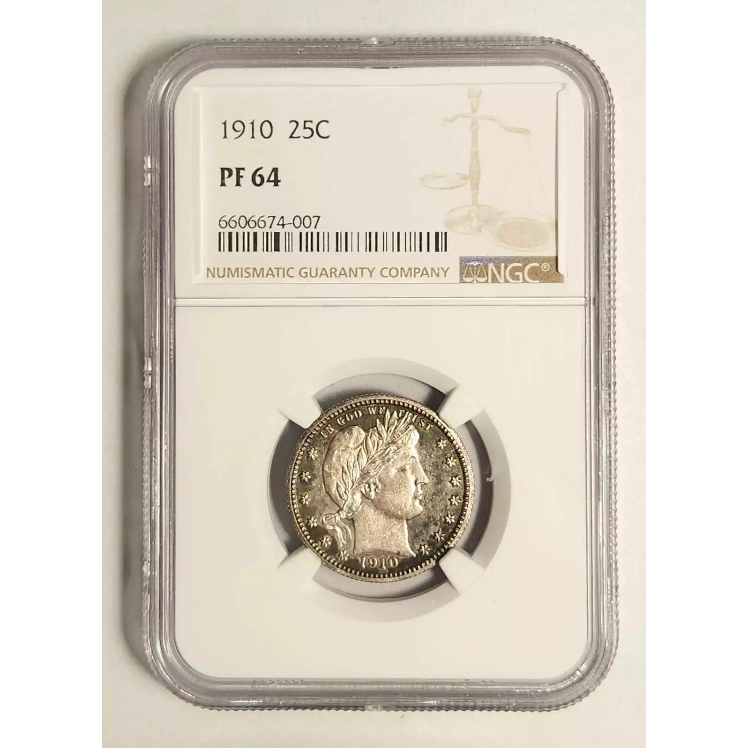 1910 Barber Quarter NGC PF-64 - Bob Paul Rare Coins