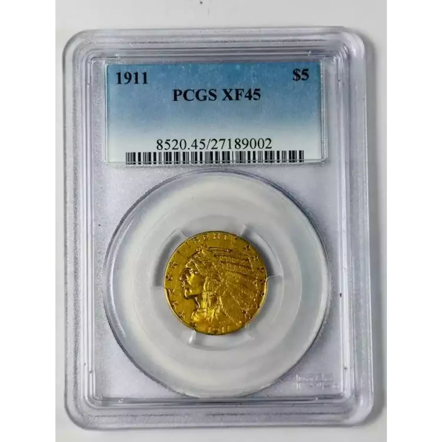 1911 Gold Half Eagles $5 Indian Head PCGS XF-45 - Bob Paul Rare Coins
