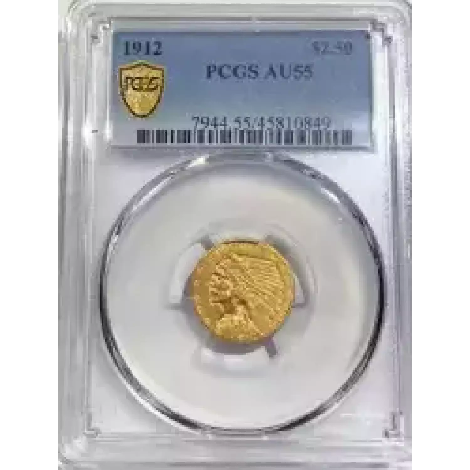1912 Gold Quarter Eagles $2 1/2 Indian Head PCGS AU-55 - Bob Paul Rare ...