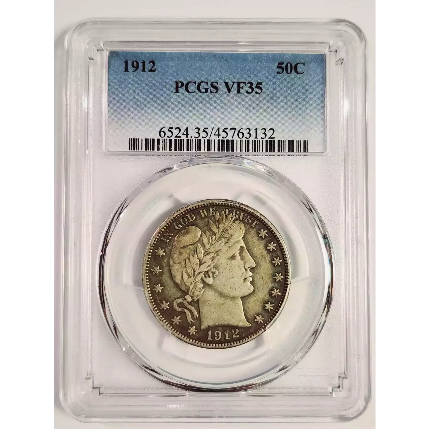 1912 Barber Half Dollar PCGS VF-35 - Bob Paul Rare Coins