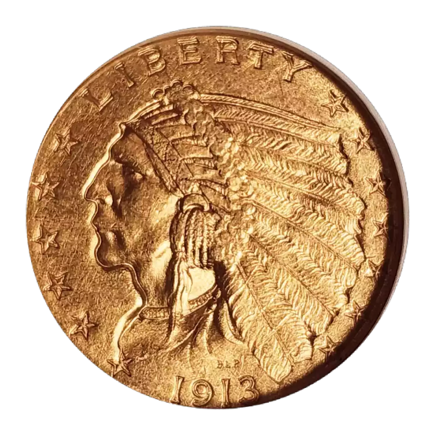 1913 Gold Quarter Eagles $2 1/2 Indian Head NGC AU-58 - Bob Paul Rare Coins
