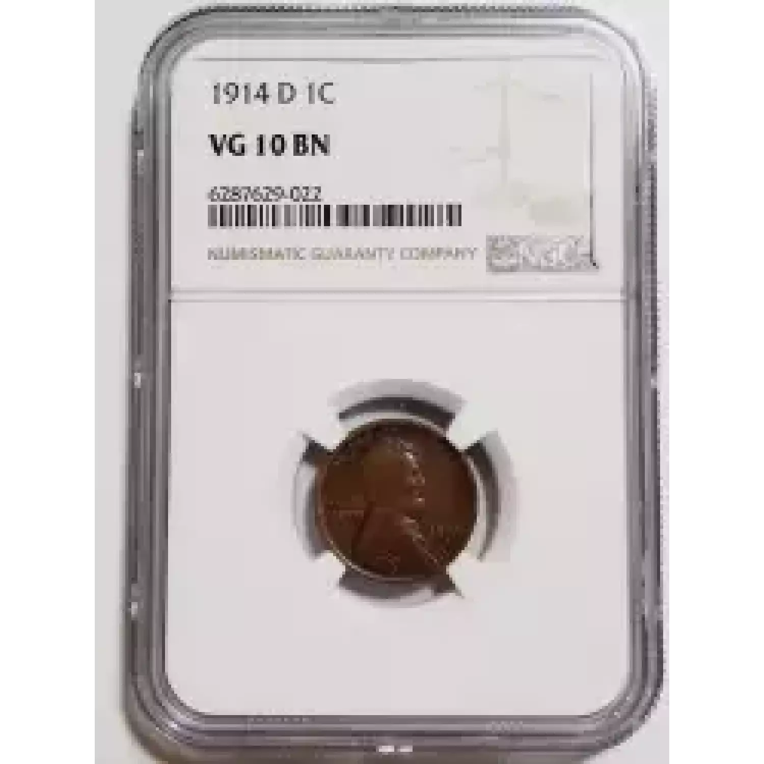1914-D Small Cents Lincoln, Wheat Ears Reverse NGC VG-10 BN - Bob Paul ...