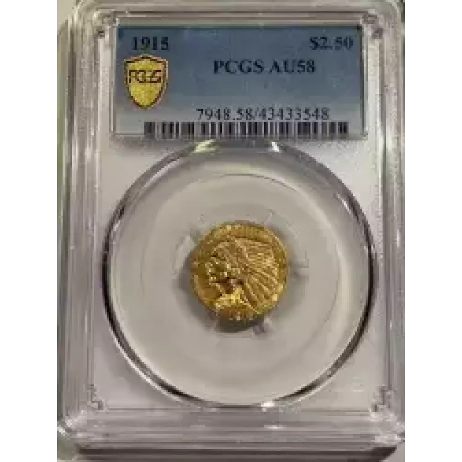 1915 Gold Quarter Eagles $2 1/2 Indian Head PCGS AU-58 - Bob Paul Rare ...