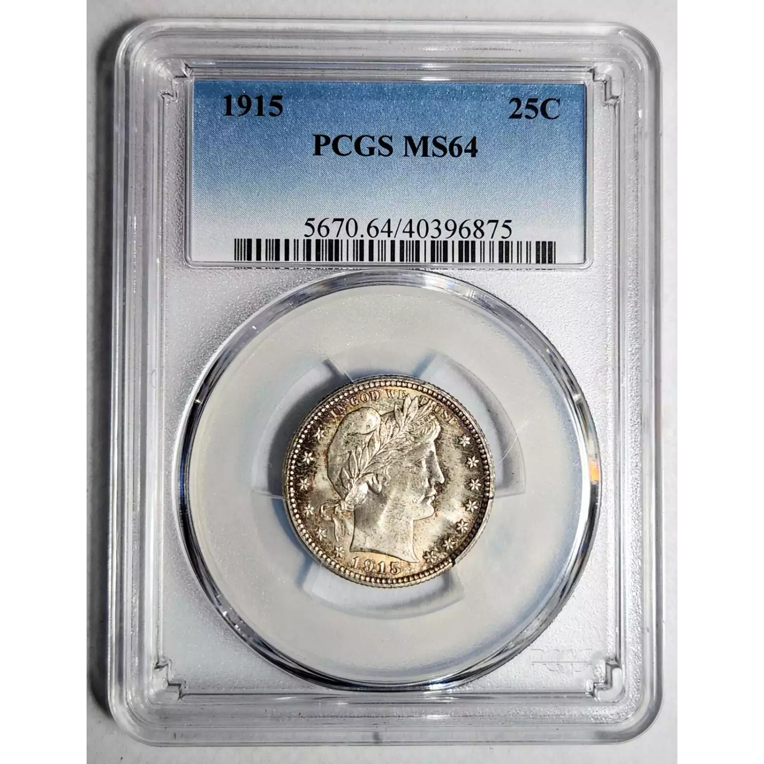 1915 Barber Quarter PCGS MS-64 - Bob Paul Rare Coins