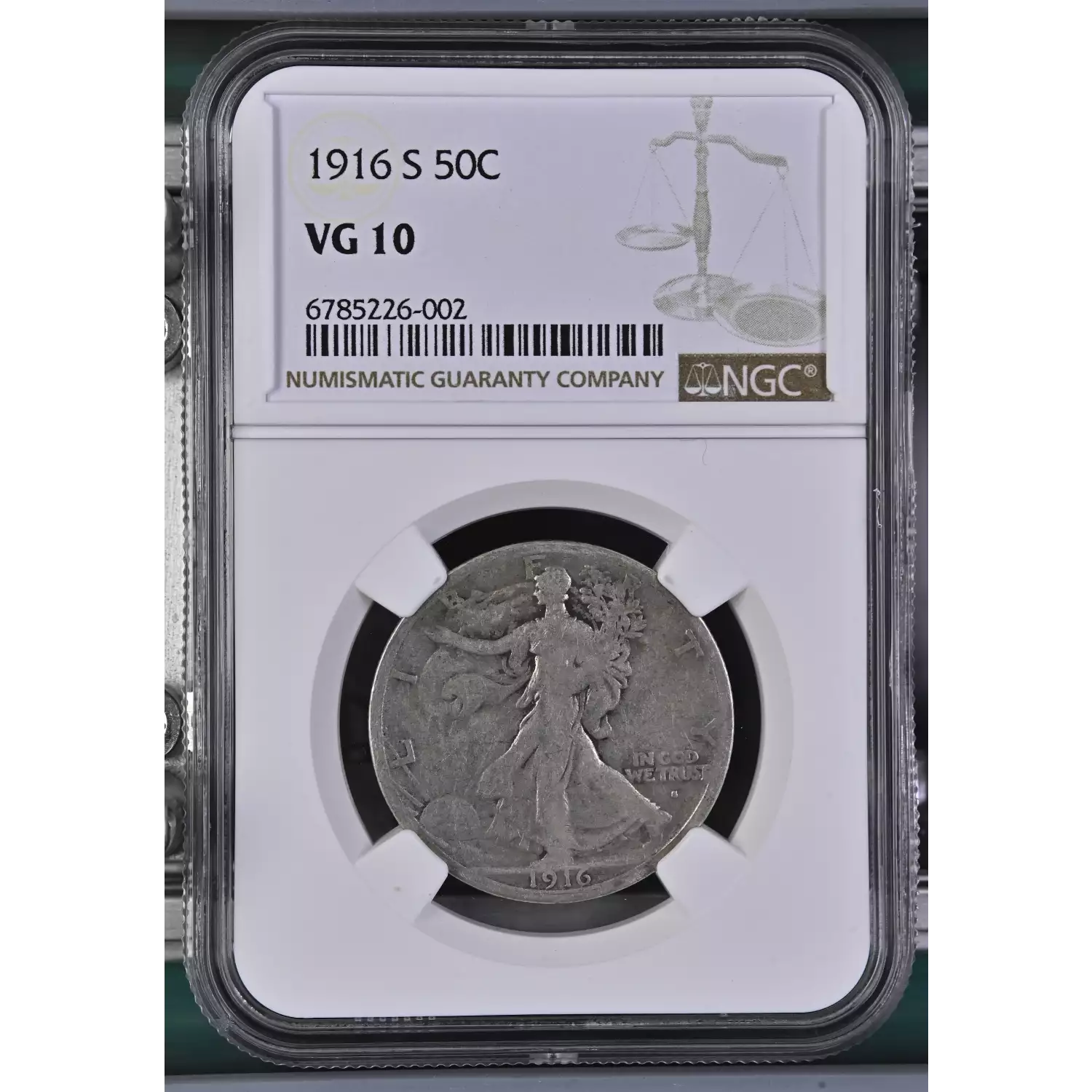 1916-S Walking Liberty Half Dollar NGC VG-10 - Bob Paul Rare Coins