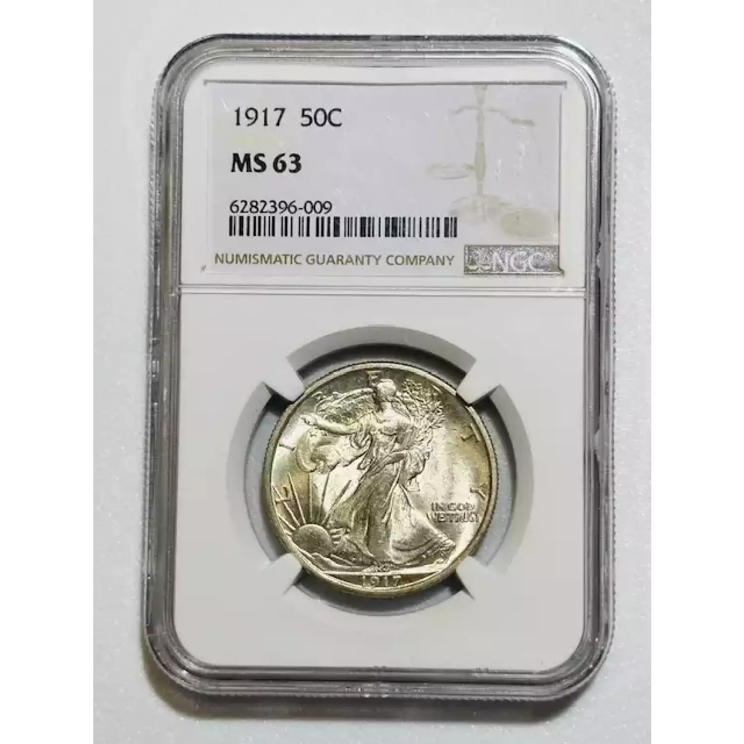 1917 Walking Liberty Half Dollar NGC MS-63 White! - Bob Paul Rare Coins