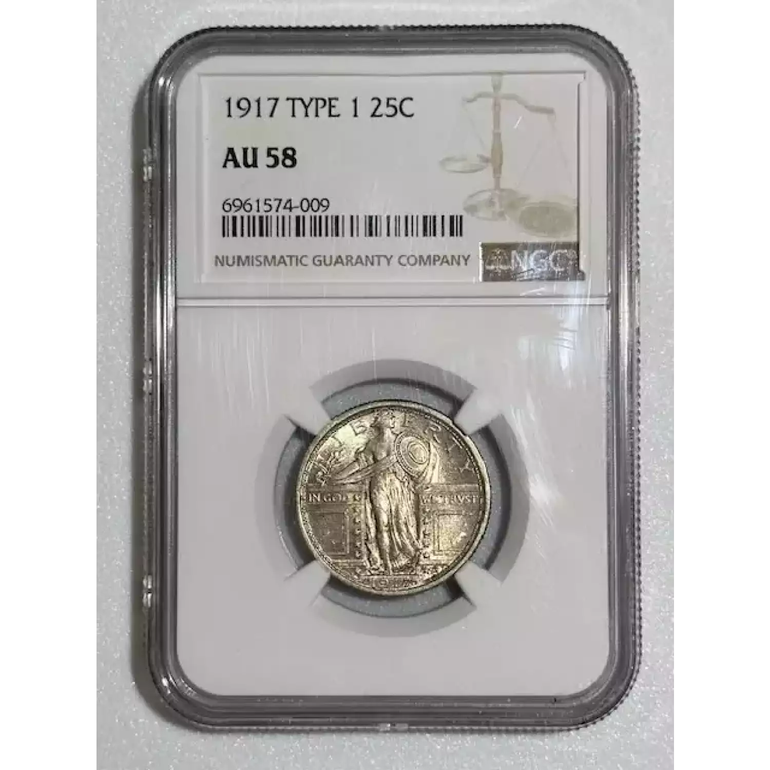 1917 Standing Liberty Quarter NGC AU-58 - Bob Paul Rare Coins