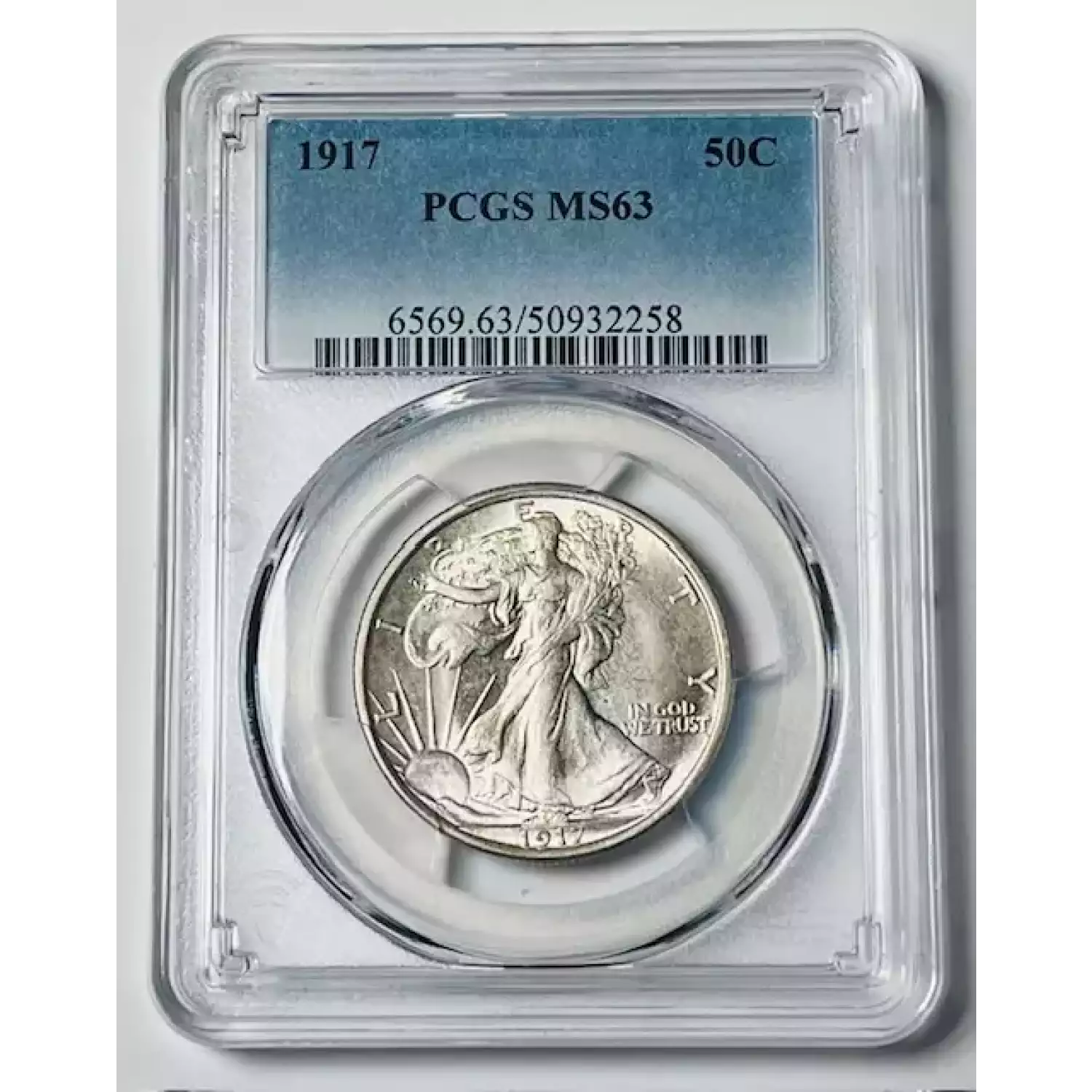 1917 Walking Liberty Half Dollar PCGS MS-63 - Bob Paul Rare Coins