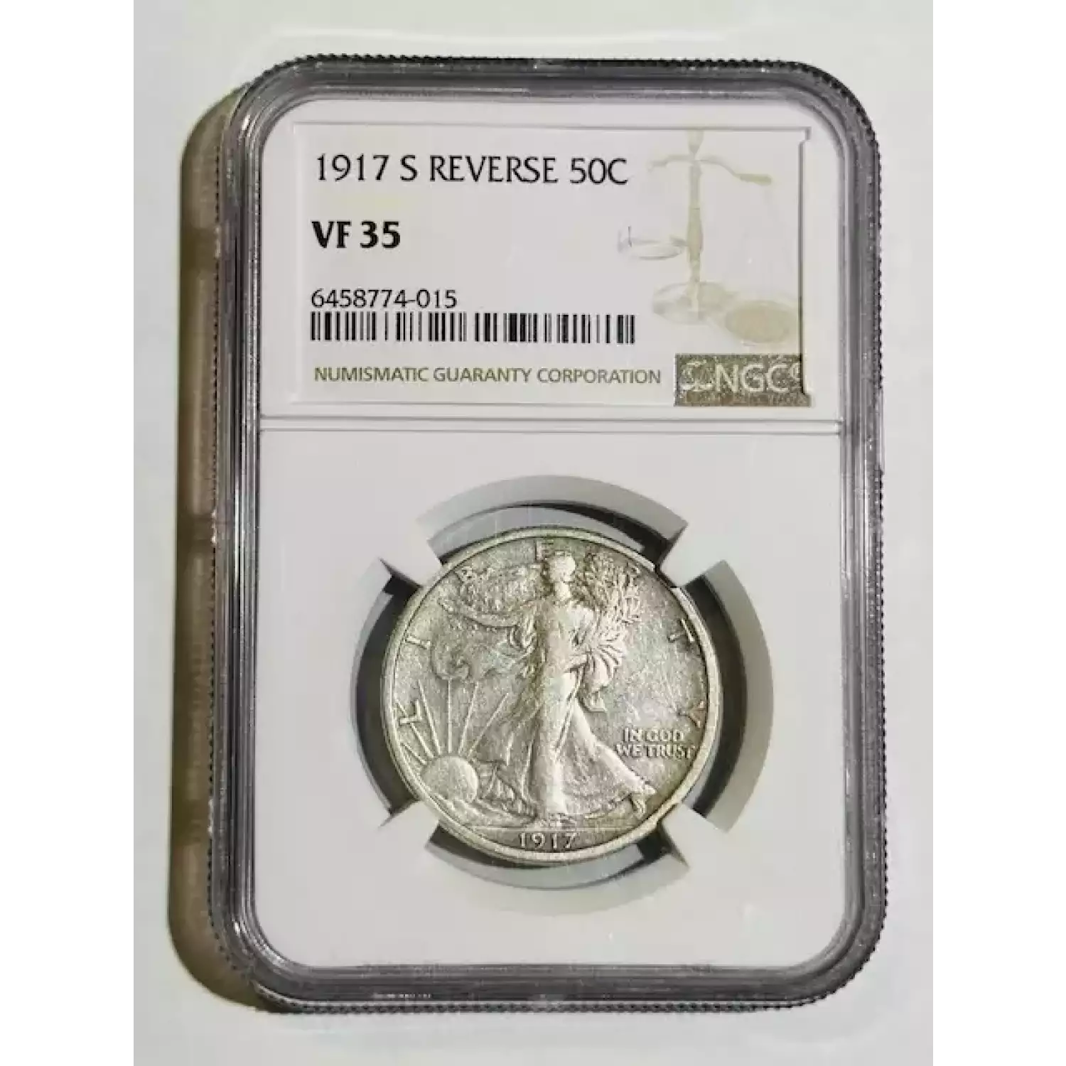 1917-S Walking Liberty Half Dollar NGC VF-35 S - Bob Paul Rare Coins