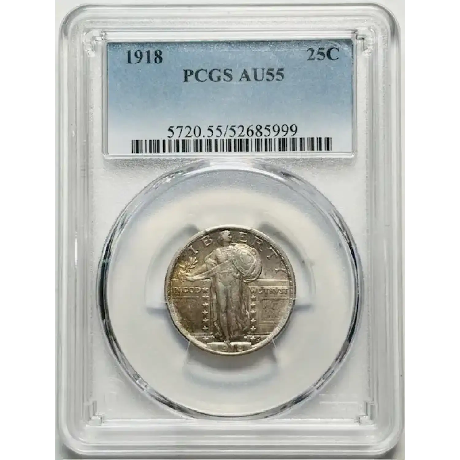 1918 Standing Liberty Quarter PCGS AU-55 - Bob Paul Rare Coins