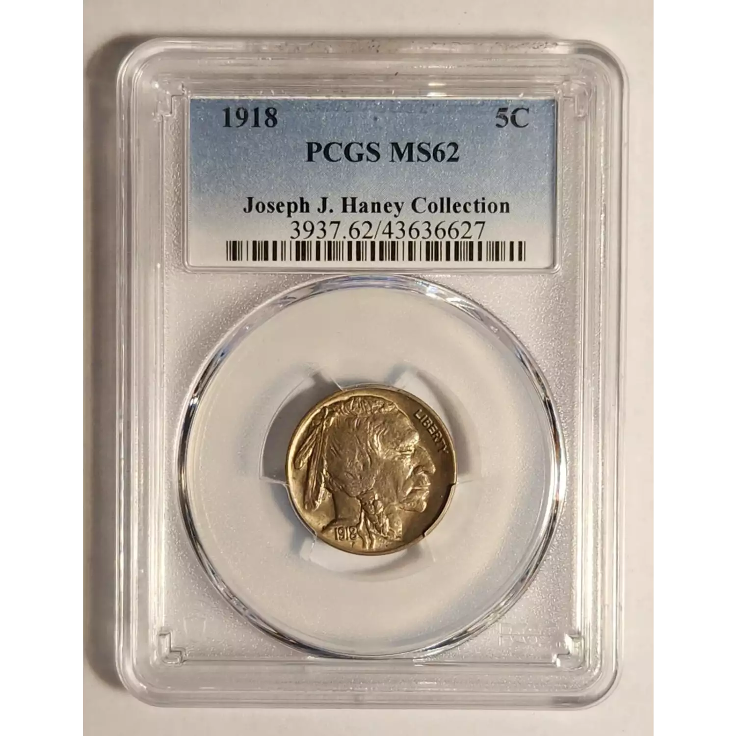 1918 Buffalo Nickel PCGS MS-62 JOSEPH J. HANEY COLLECTION - Bob Paul ...