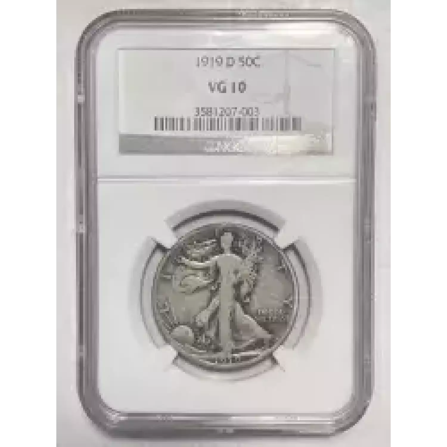 1919-D Walking Liberty Half Dollar NGC VG-10 - Bob Paul Rare Coins