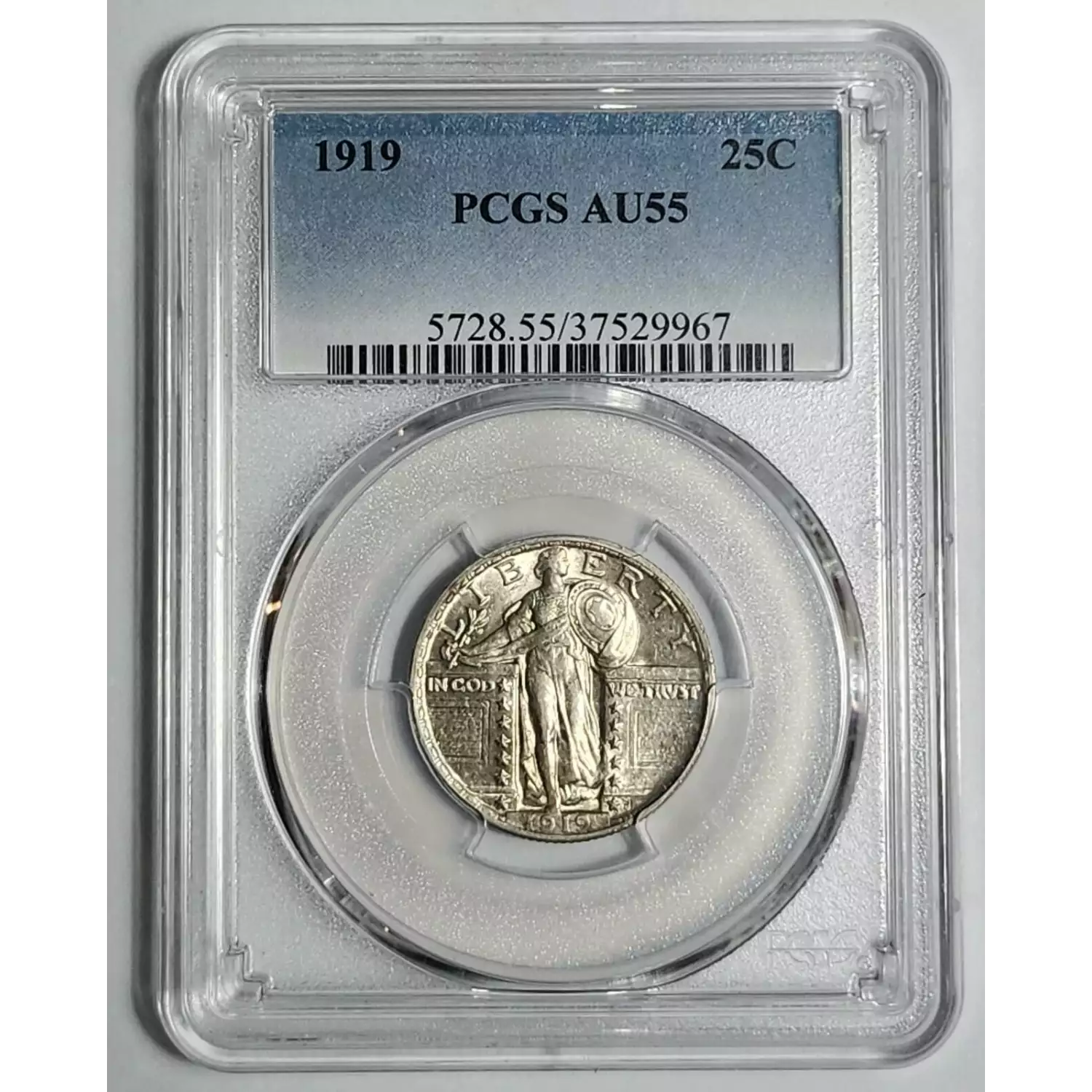 1919 Standing Liberty Quarter PCGS AU-55 - Bob Paul Rare Coins