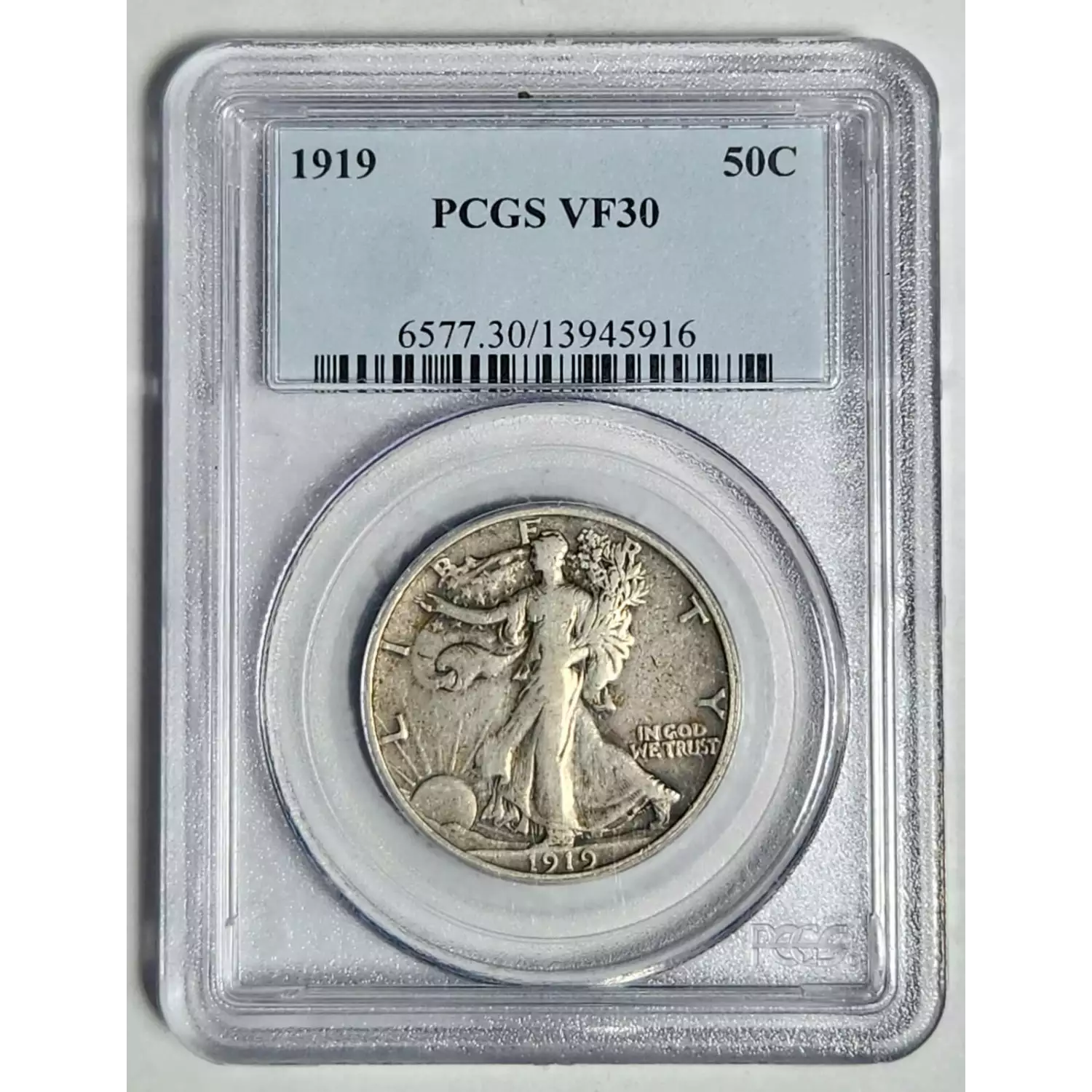 1919 Walking Liberty Half Dollar PCGS VF-30 - Bob Paul Rare Coins