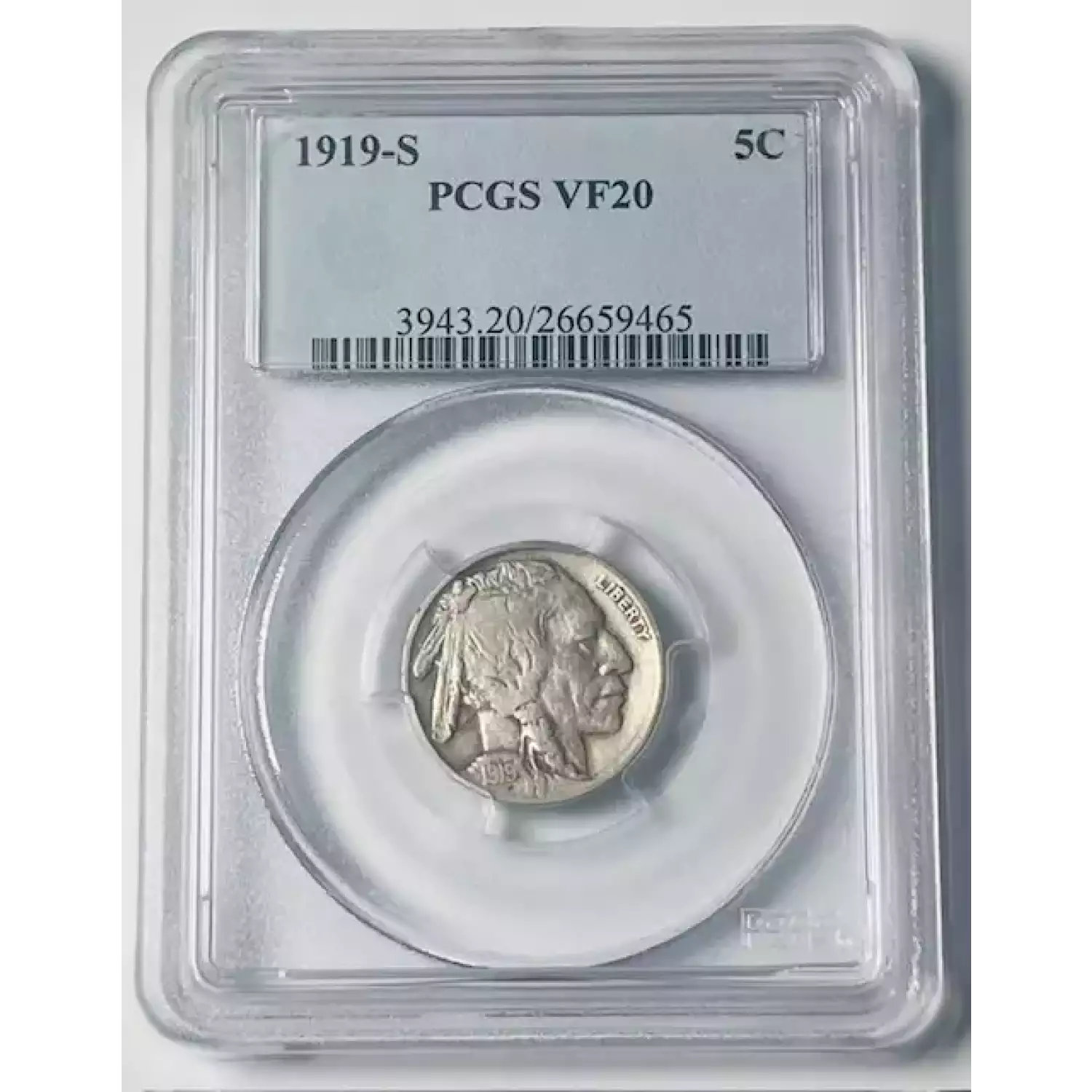 1919-S Buffalo Nickel PCGS VF-20 - Bob Paul Rare Coins