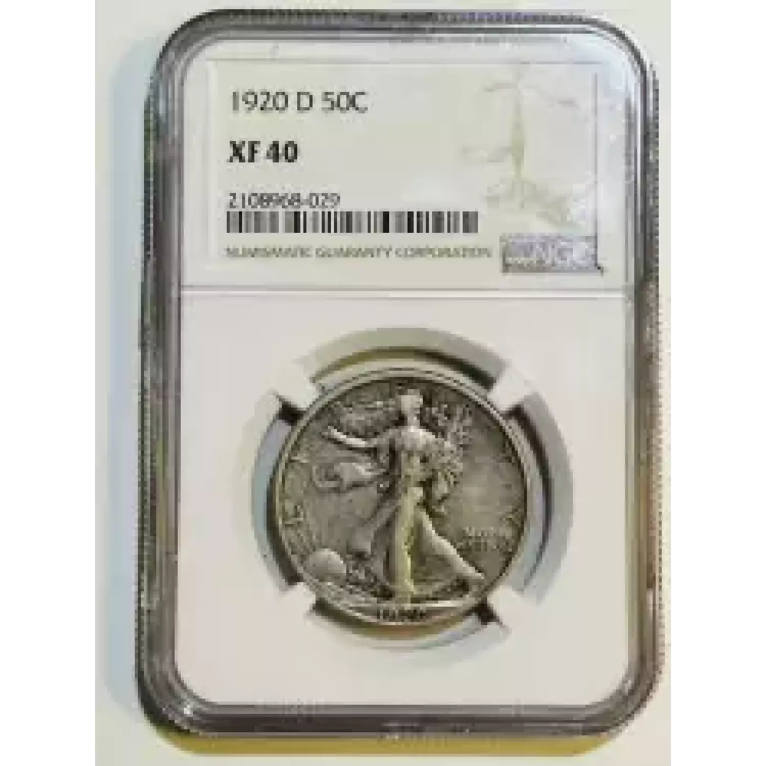 1920-D Walking Liberty Half Dollar NGC XF-40 - Bob Paul Rare Coins