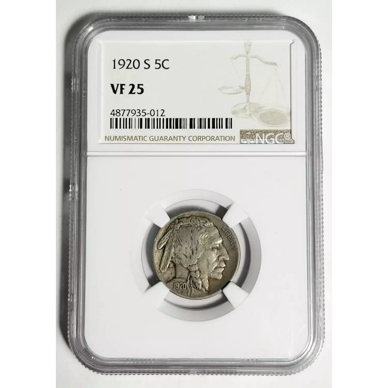 1920-S Buffalo Nickel NGC VF-25 - Bob Paul Rare Coins