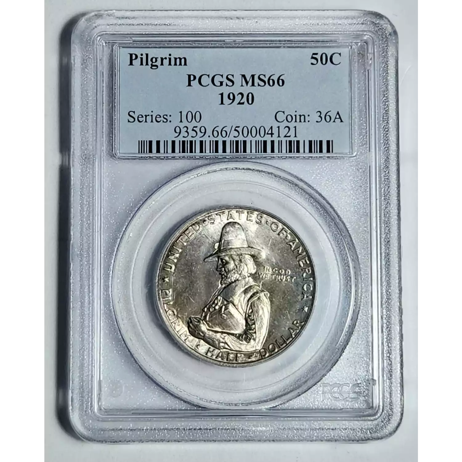 1920 Classic Commemorative Pilgrim Tercentenary PCGS MS-66 Pilgrim - PQ ...