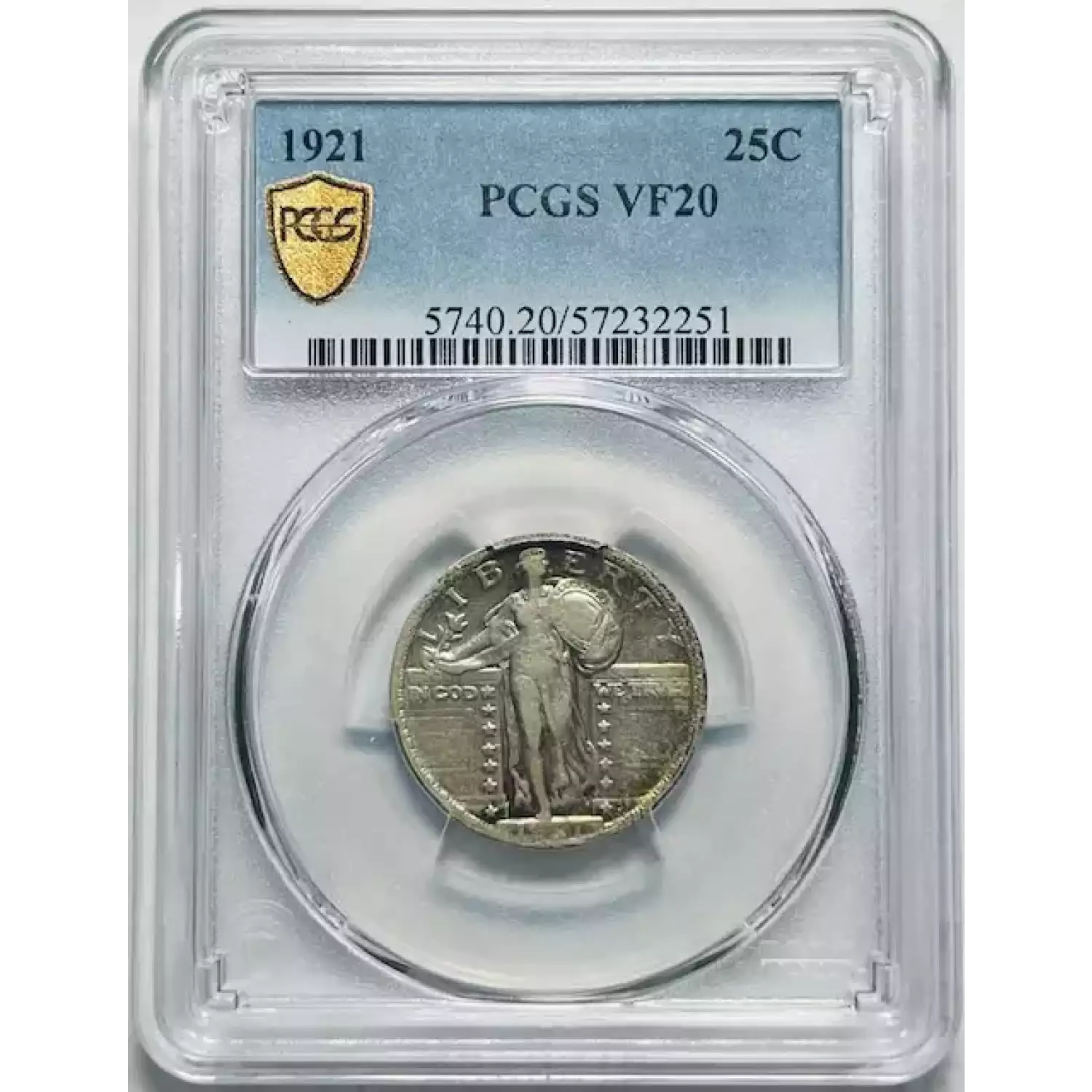 1921 Standing Liberty Quarter PCGS VF-20 - Bob Paul Rare Coins