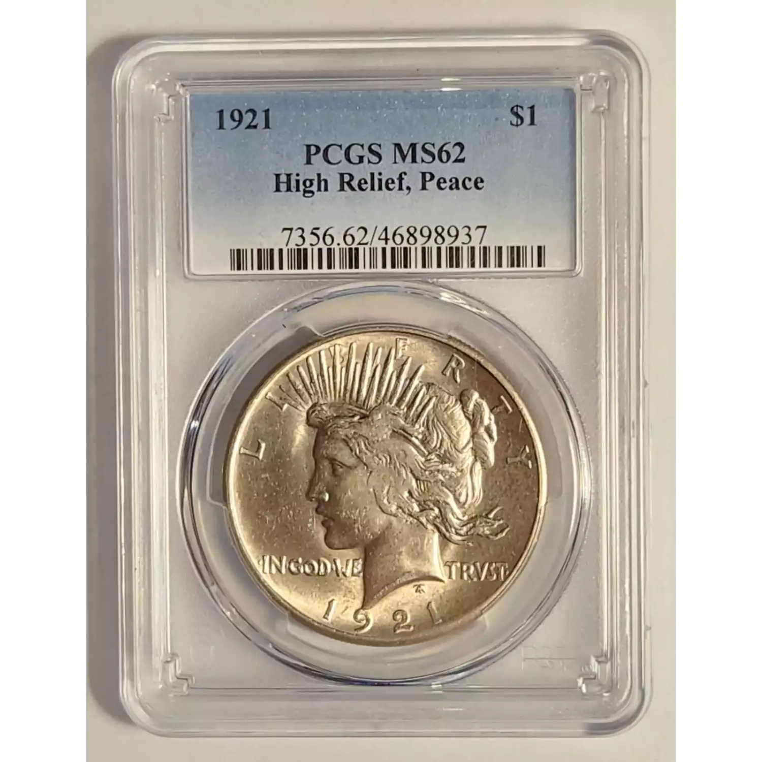 1921 Peace Dollar PCGS MS-62 High Release, Peace - Bob Paul Rare Coins